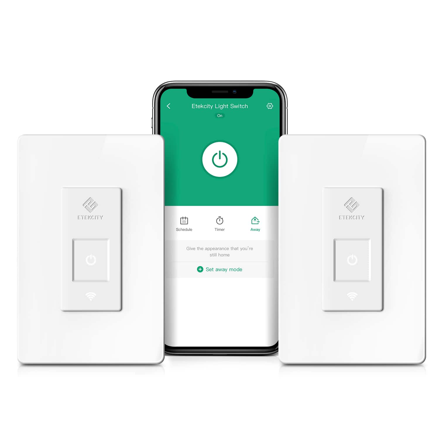 Best Buy: Etekcity Wi-Fi Smart 3-Way Light Switch (2-Pack) White ...