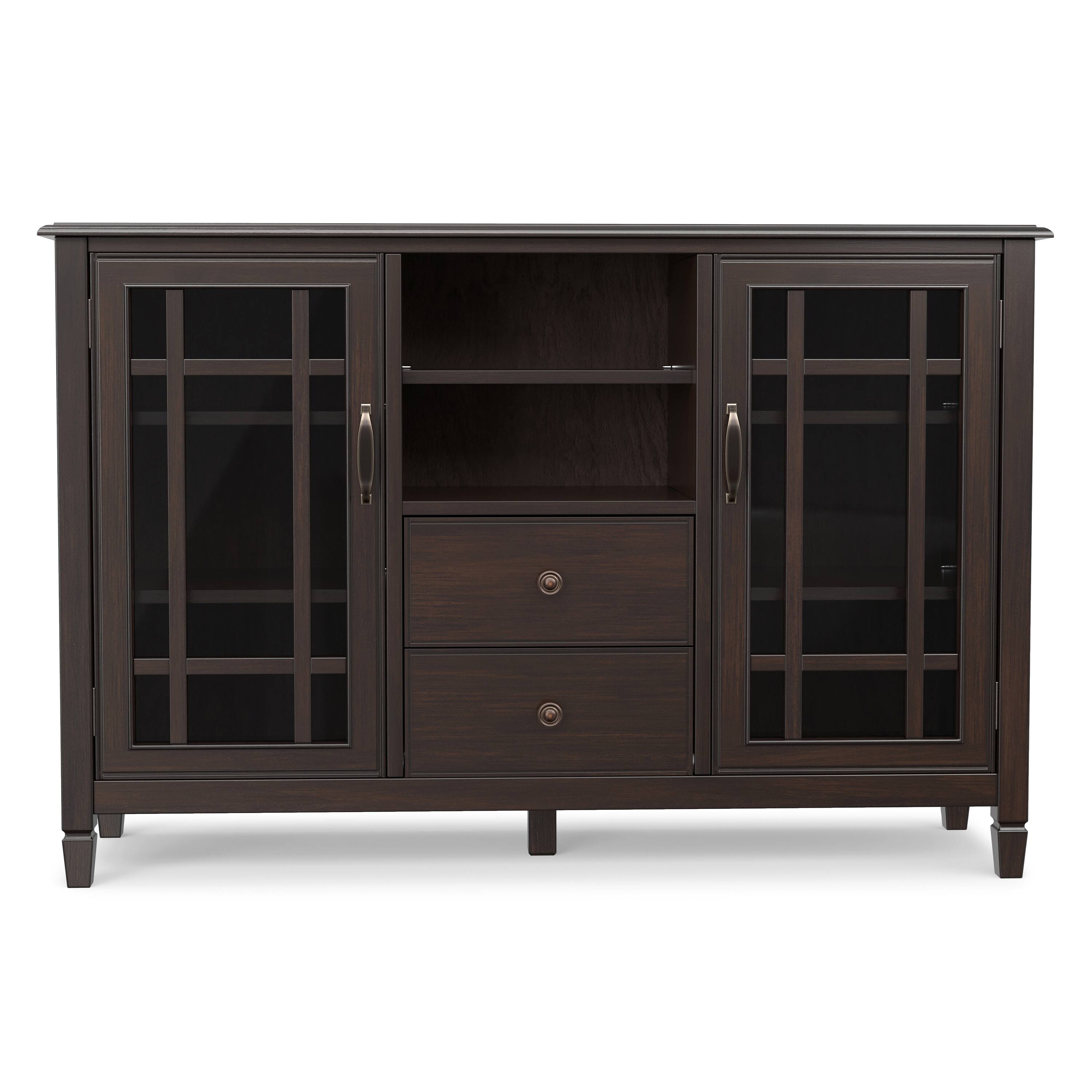 Simpli Home Connaught SOLID WOOD 53 inch Wide Traditional TV Media ...