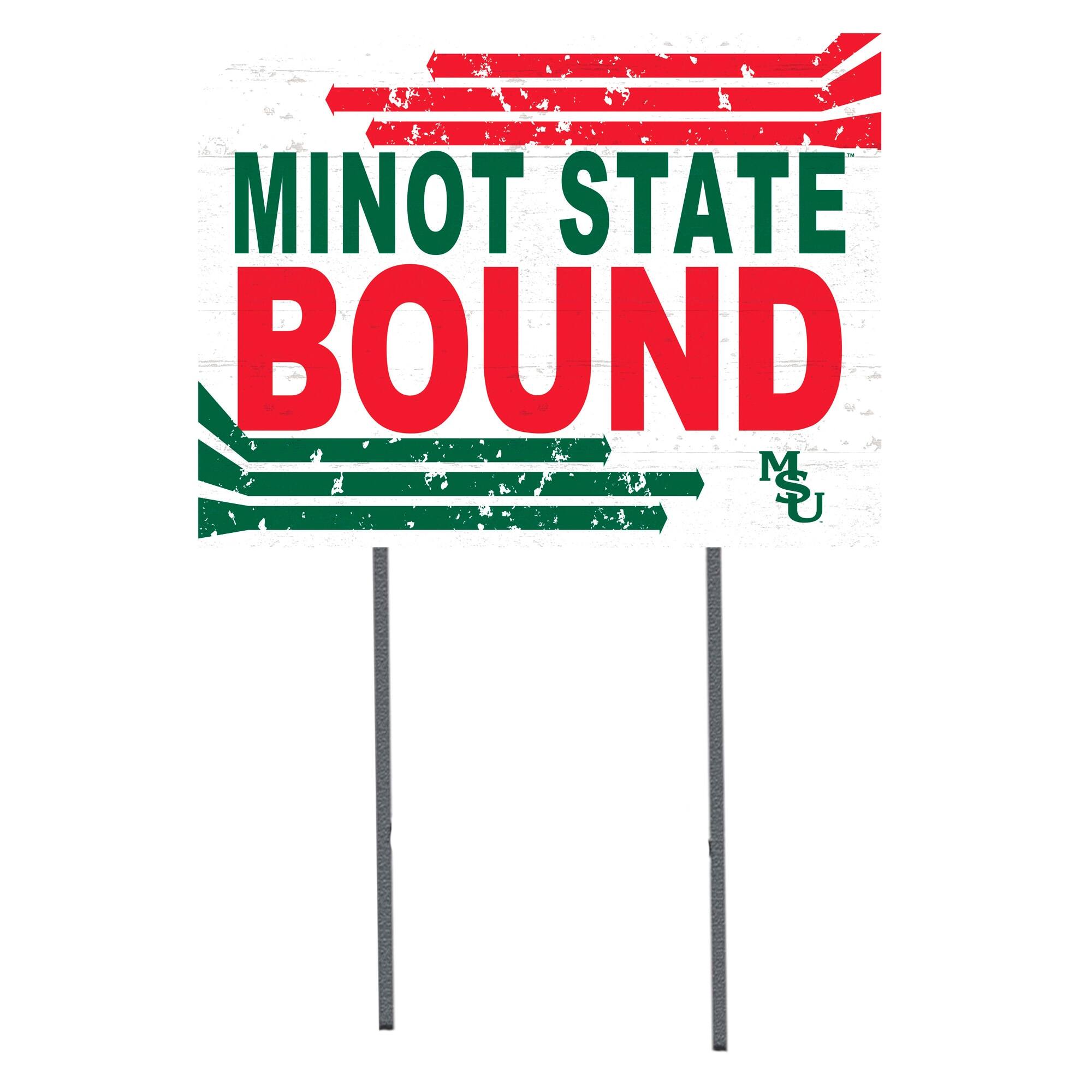 Jardine Minot State Beavers 18" x 24" Bound Yard Sign White 200047502 - Best Buy