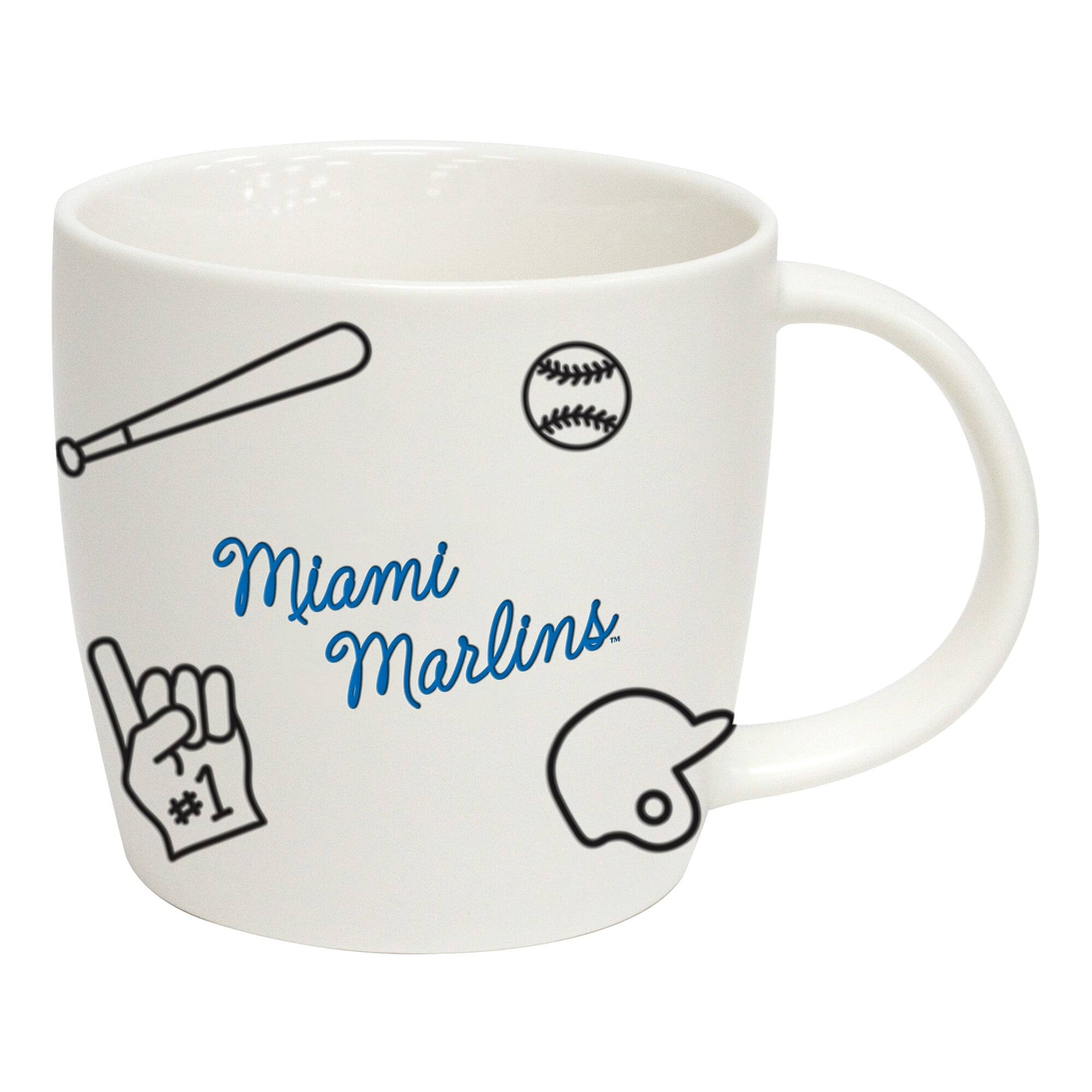 Logo Brands Miami Marlins 18oz. Playmaker Mug Multicolor 200767671 - Best Buy