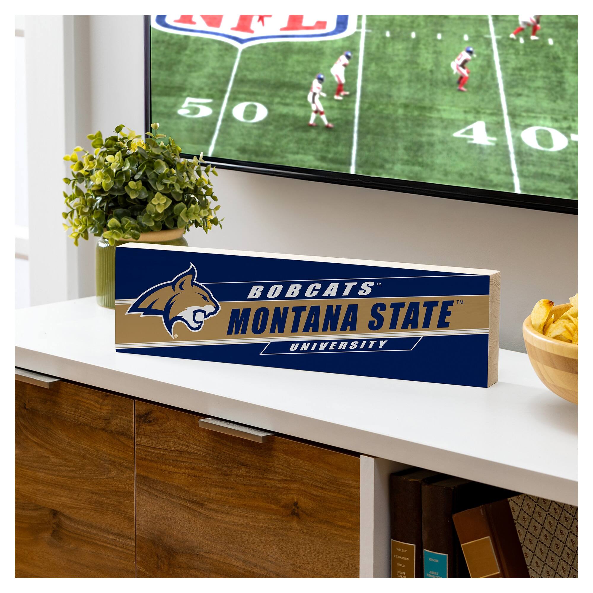 Evergreen Enterprises Montana State Bobcats 5" x 18" Shadow Logo Wood ...