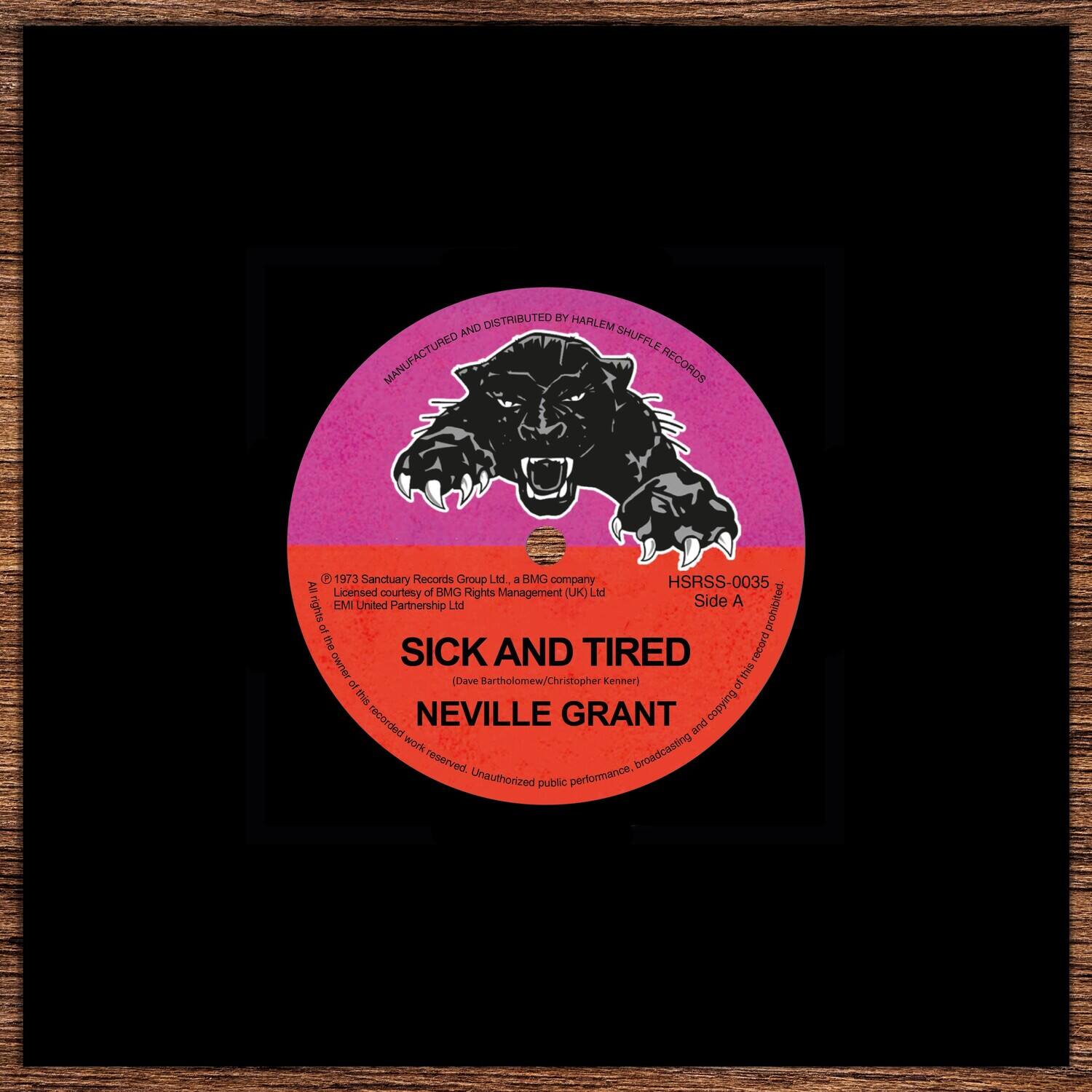 Neville Grant Sick And Tired / Black Man's Time 7 INCH SINGLE [7 inch ...