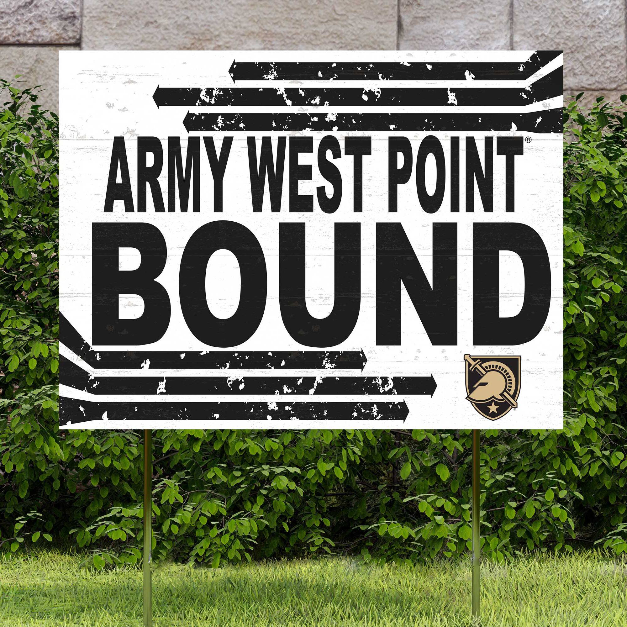 Jardine Army Black Knights 18'' x 24'' Bound Yard Sign White 4966005 ...