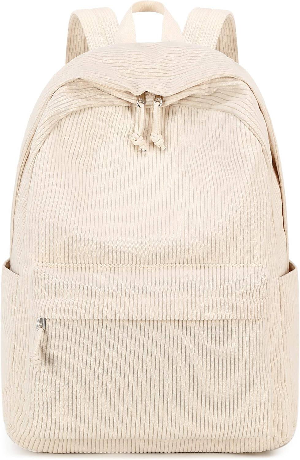 Live At Space School Backpack Teens Large Corduroy Bookbag Lightweight ...