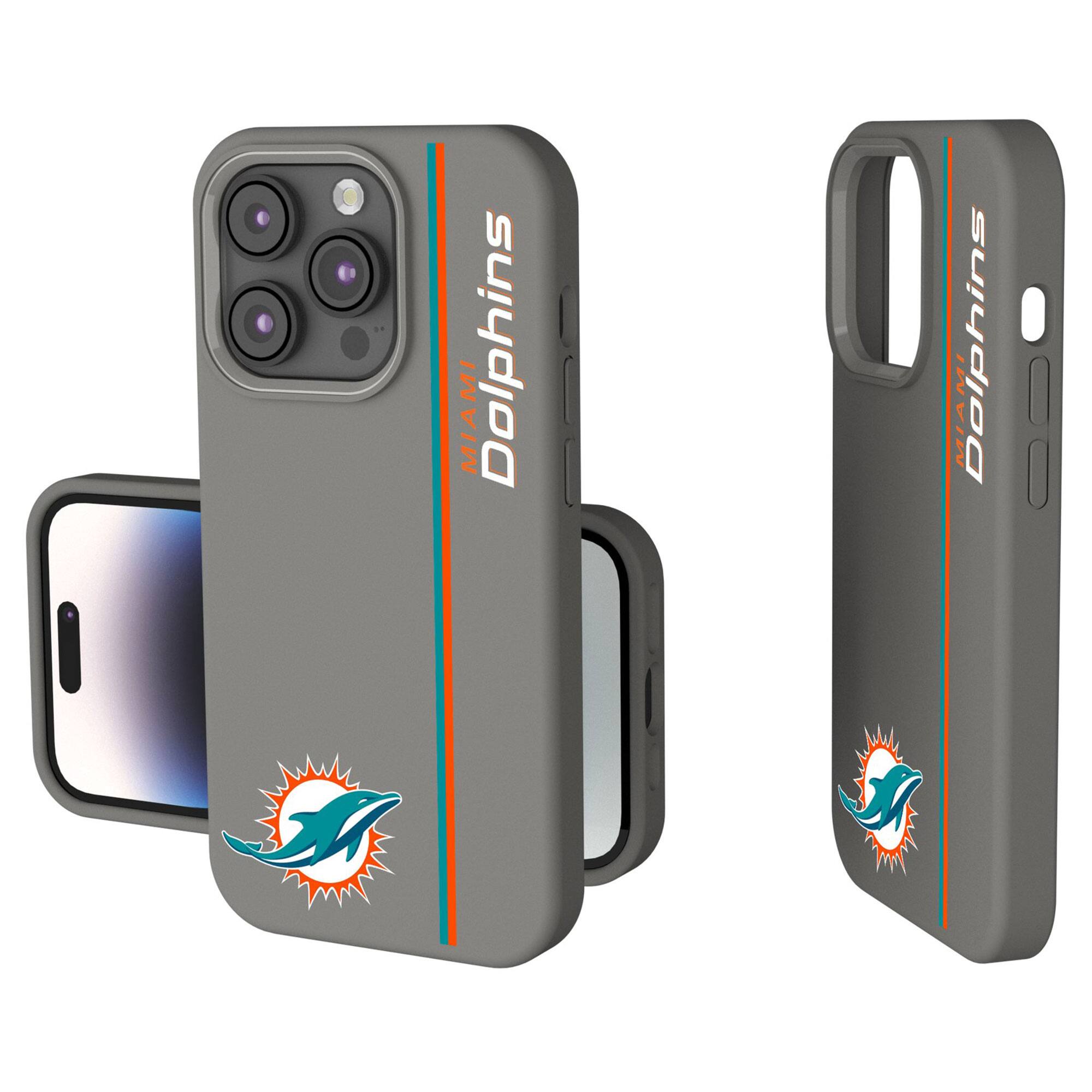Keyscaper NFL Miami Dolphins iPhone Soft Touch Case 14 Gray 202264589 ...