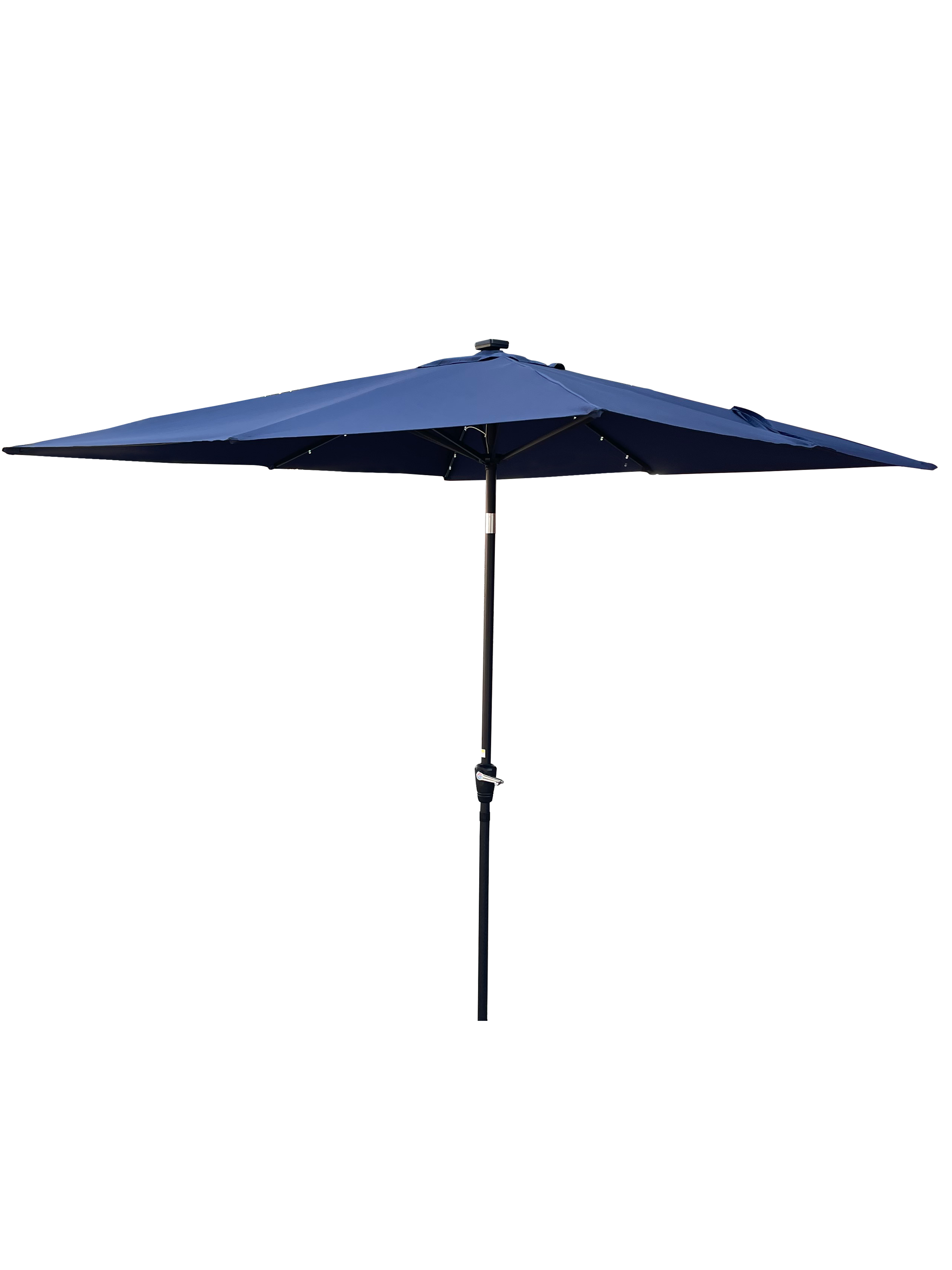 Loheer 8.2Ft Square Patio Umbrella Solar Lighted Deck Sun Shade with ...