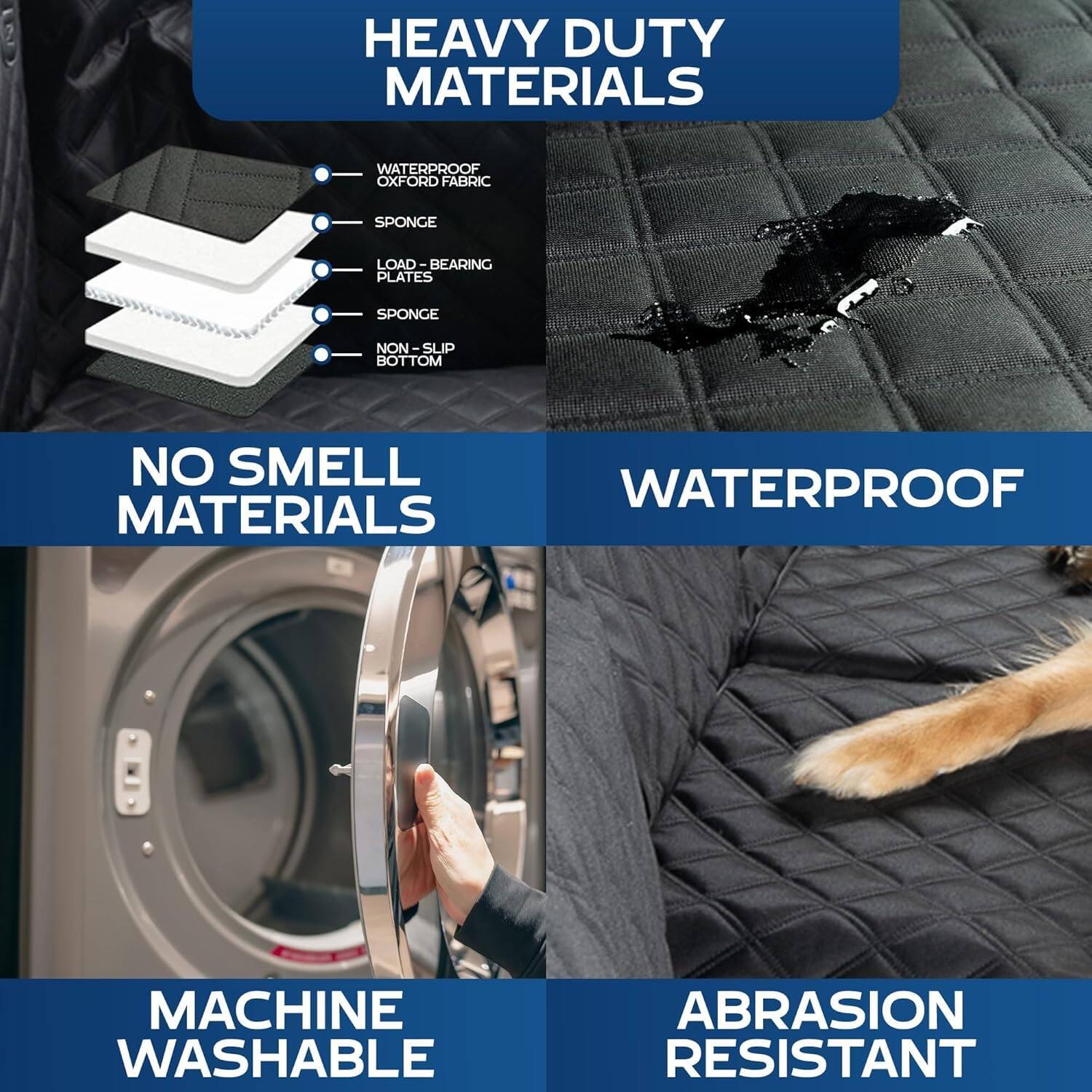 COTTAGE Truck Seat Extender For Dogs Upgraded Waterproof Pet Cover With ...