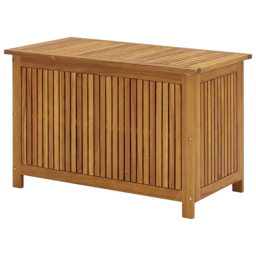 vidaXL Storage Box Natural Solid Acacia Wood Medium Storage Box Brown ...