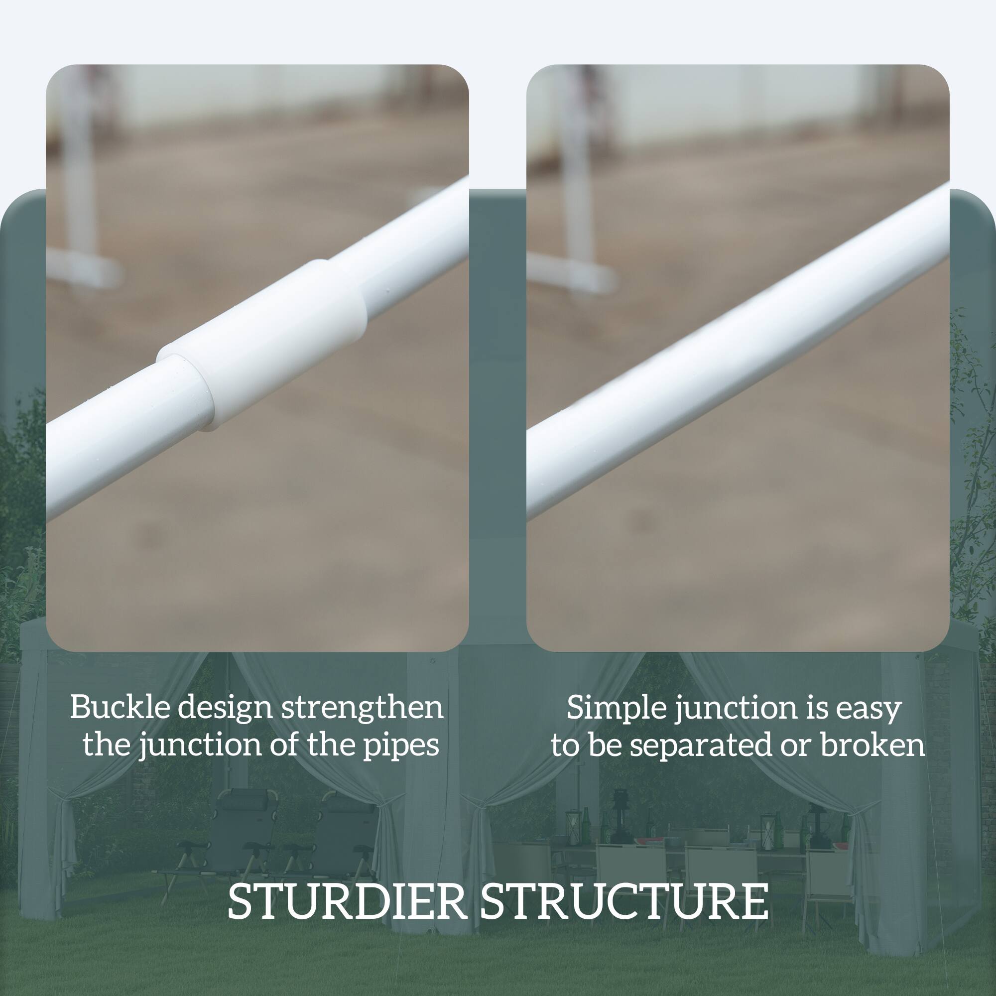 Outsunny 10' x 20' Party Tent, Outdoor Wedding Canopy & Gazebo with ...