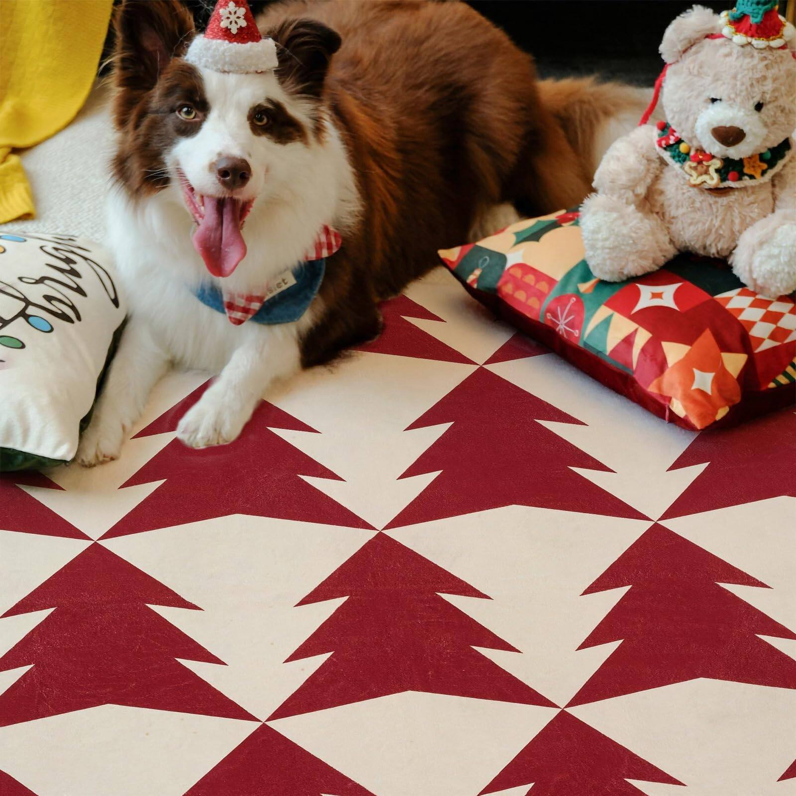 Paradigms Interiors Christmas Runner Rug For Kitchen Holiday Hallway ...