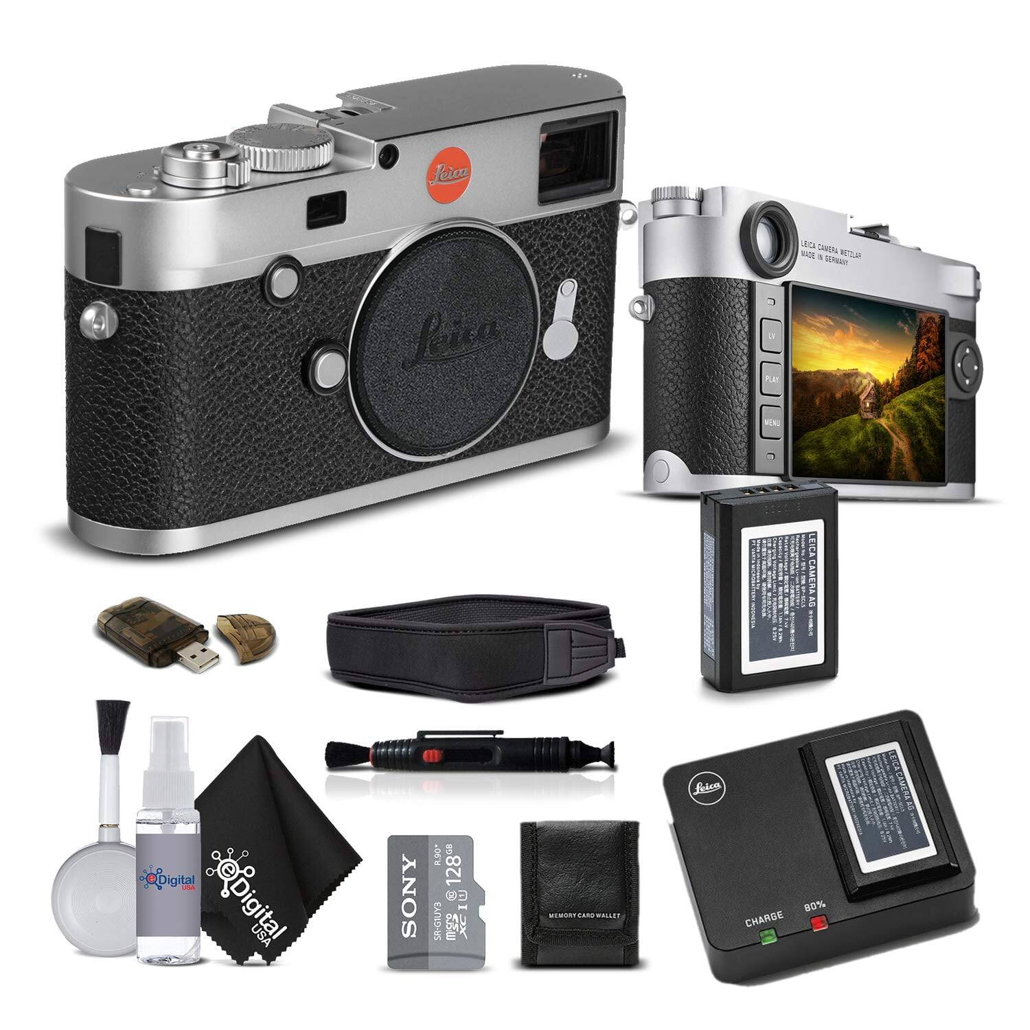 Bundle Leica M10 Digital Rangefinder Camera with Sony 128GB Memory Card ...