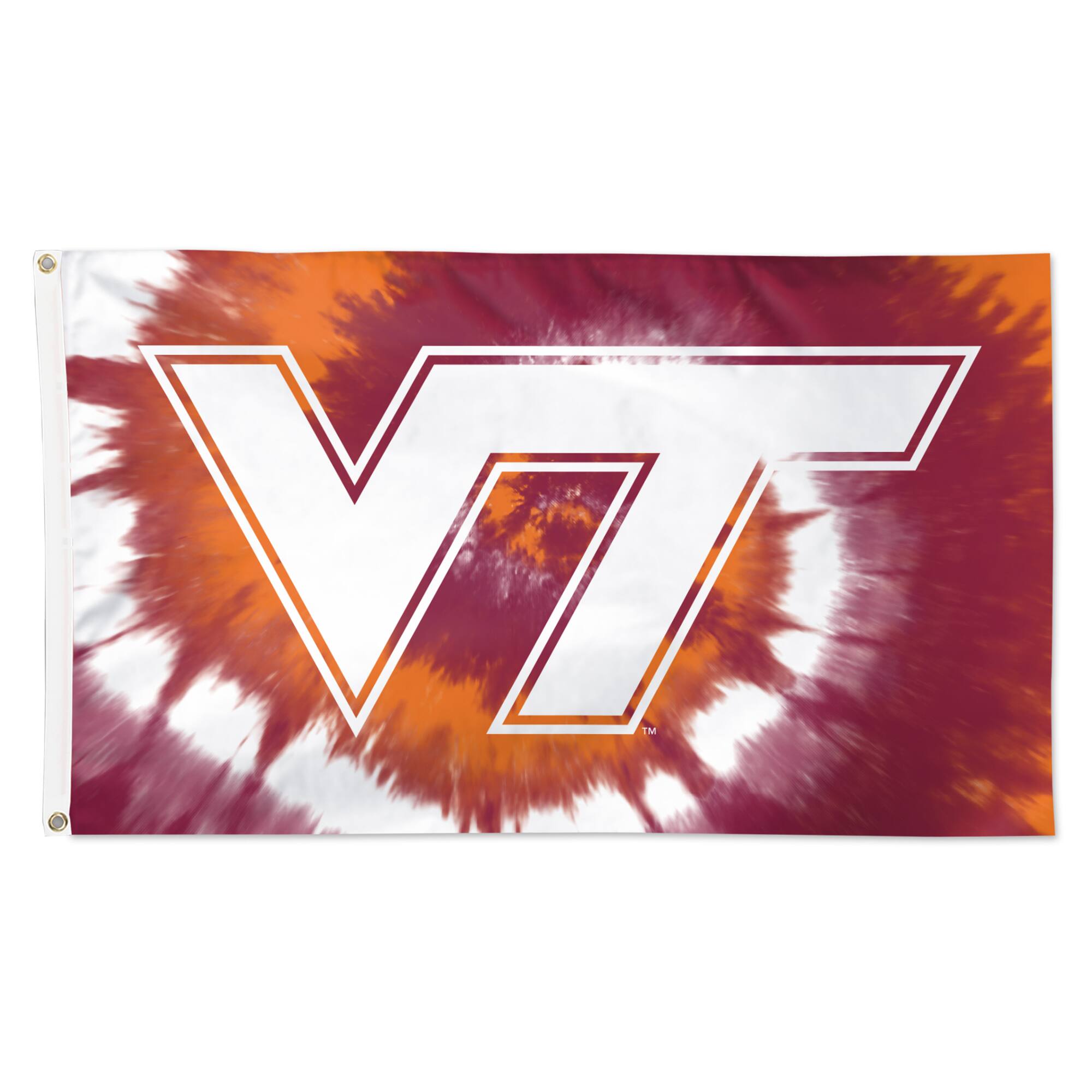 WinCraft Virginia Tech Hokies 3' x 5' Tie Dye Deluxe Single Sided Flag ...