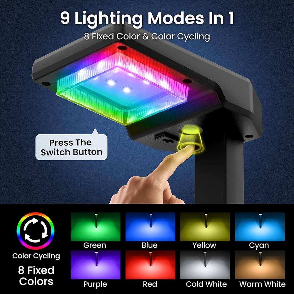 Schertz Smart Pathway Lights, 2 Pack Outdoor Solar Lights with Color ...