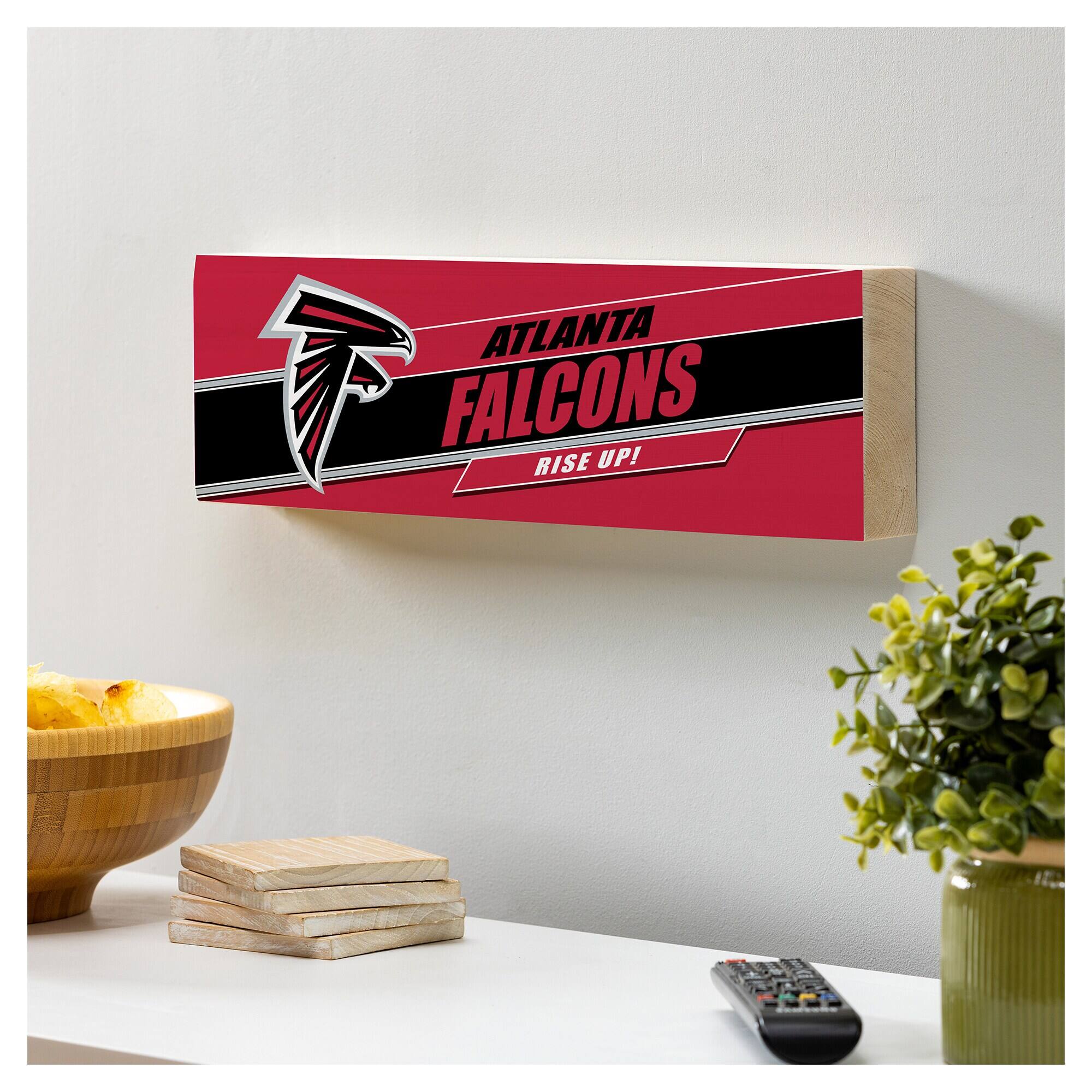 Evergreen Enterprises Atlanta Falcons 5" x 18" Shadow Logo Wood Mantle ...