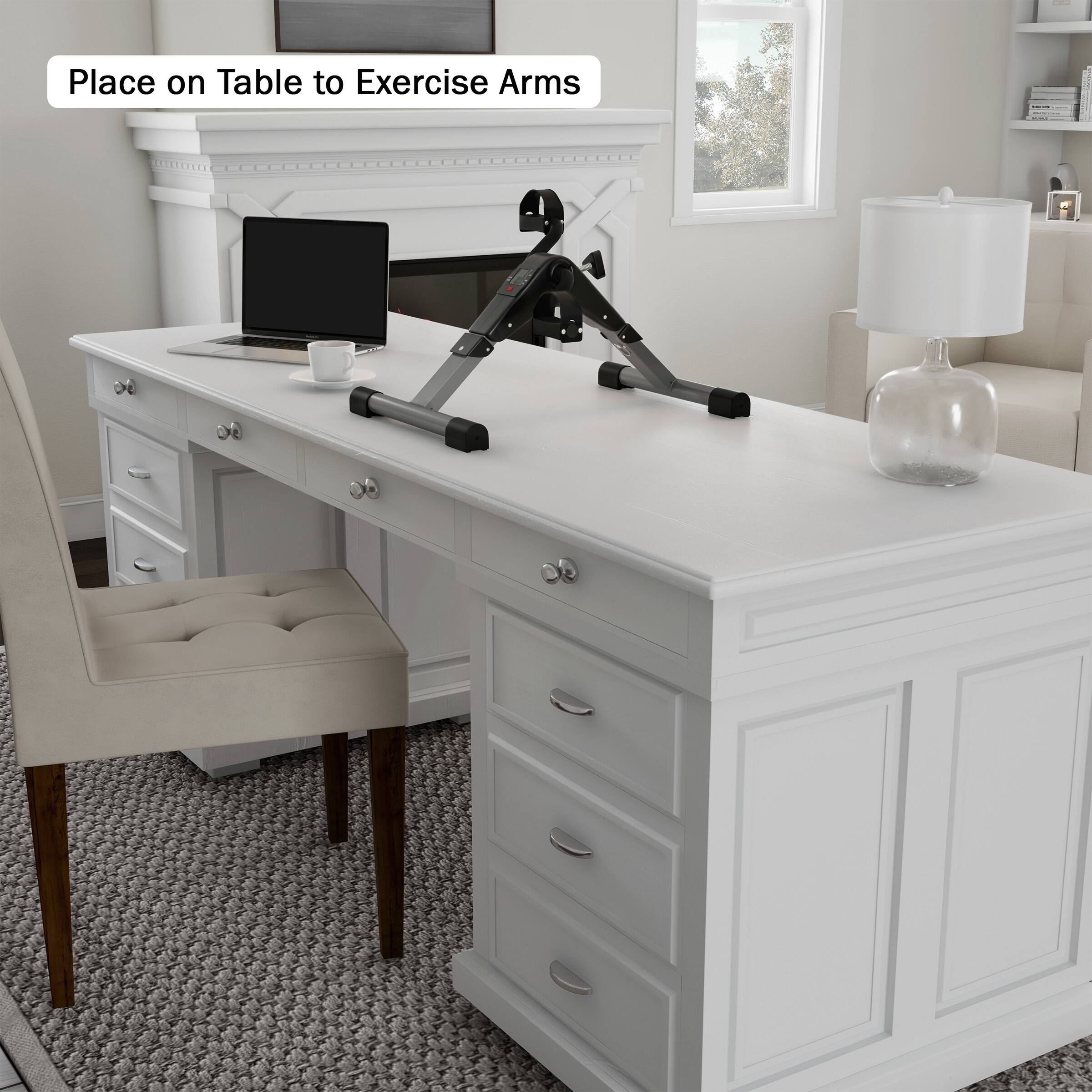 Wakeman Under Desk Bike with Calorie Tracker Gray/Black 80-5113 - Best Buy