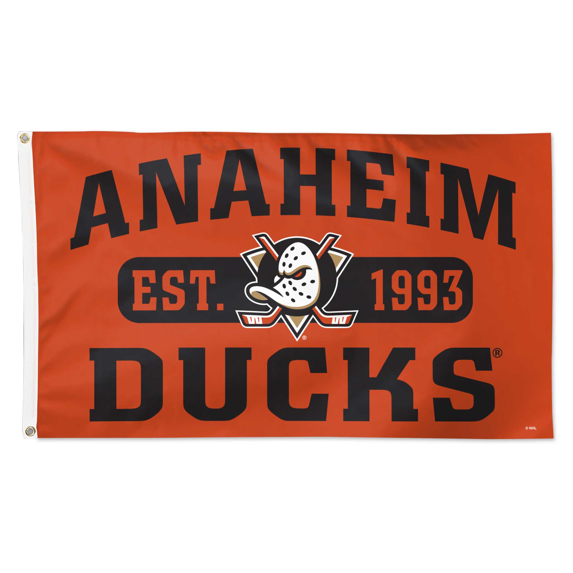 WinCraft Anaheim Ducks 3' x 5' Deluxe Single Sided Flag Multicolor ...