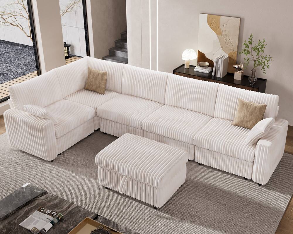 Dyonery 161.5" Extra Large Modular Sectional Sofa , Modern Oversized L ...