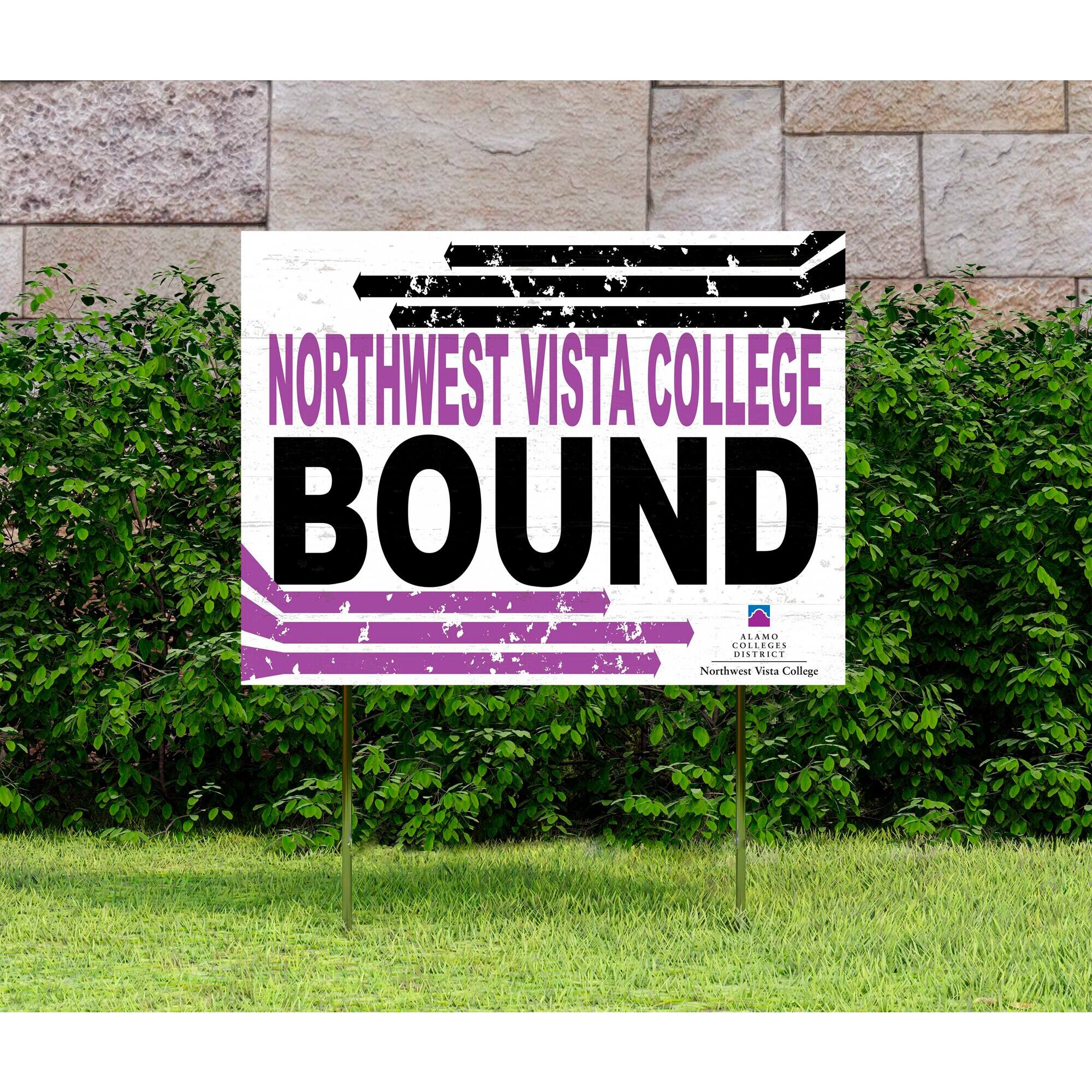 Jardine NVC Wildcats 18" x 24" Bound Yard Sign White 200047527 - Best Buy