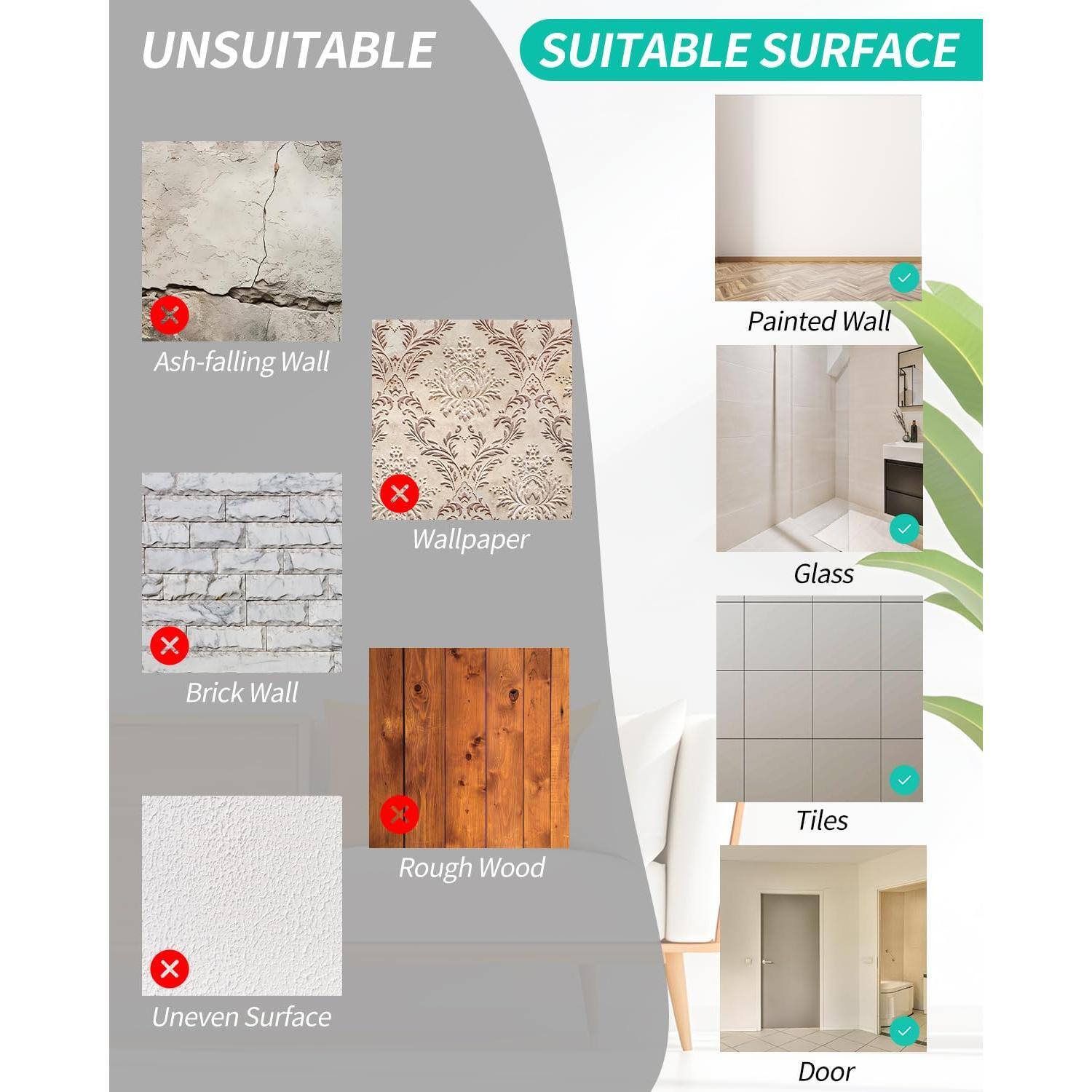 Live At Space 24" X 48" Wall Mirror Full Length Glass Tiles Mounted ...