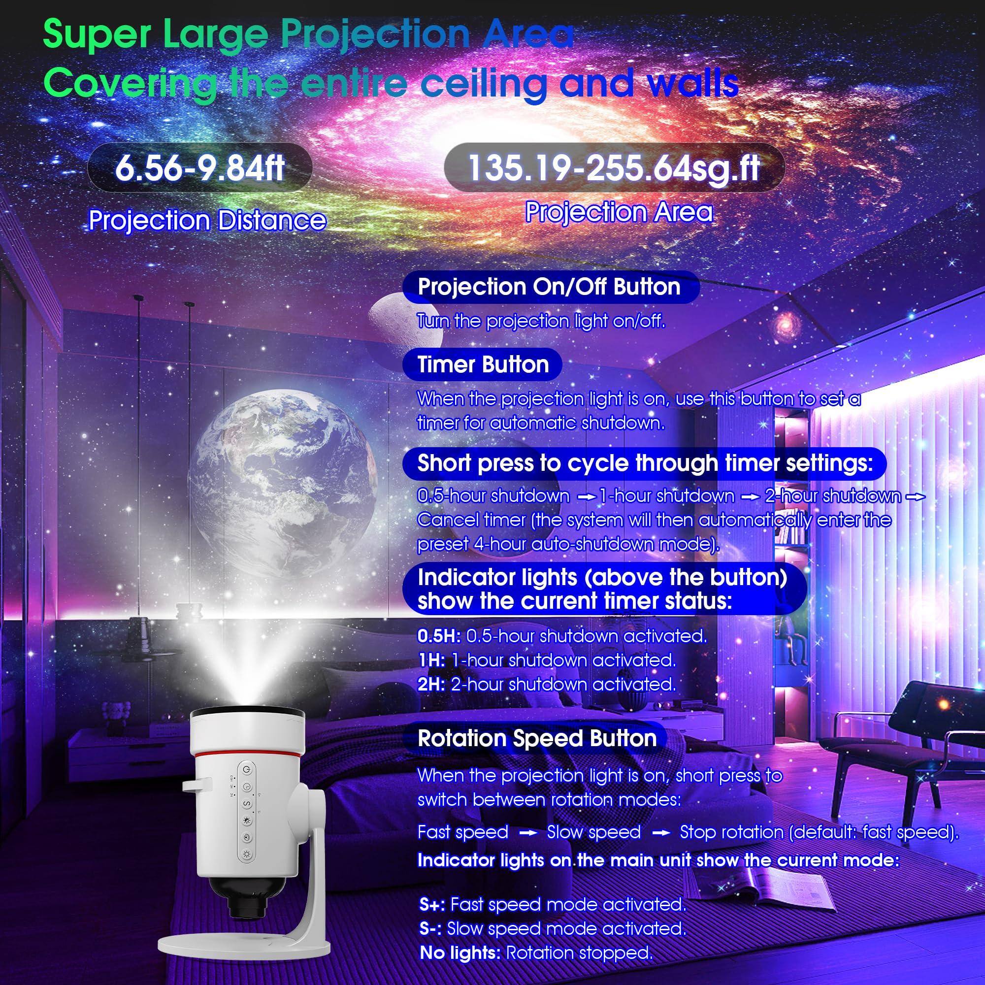 The Best Inks Galaxy Projector,upgraded 4k Hd Star Projector Lens 10 ...