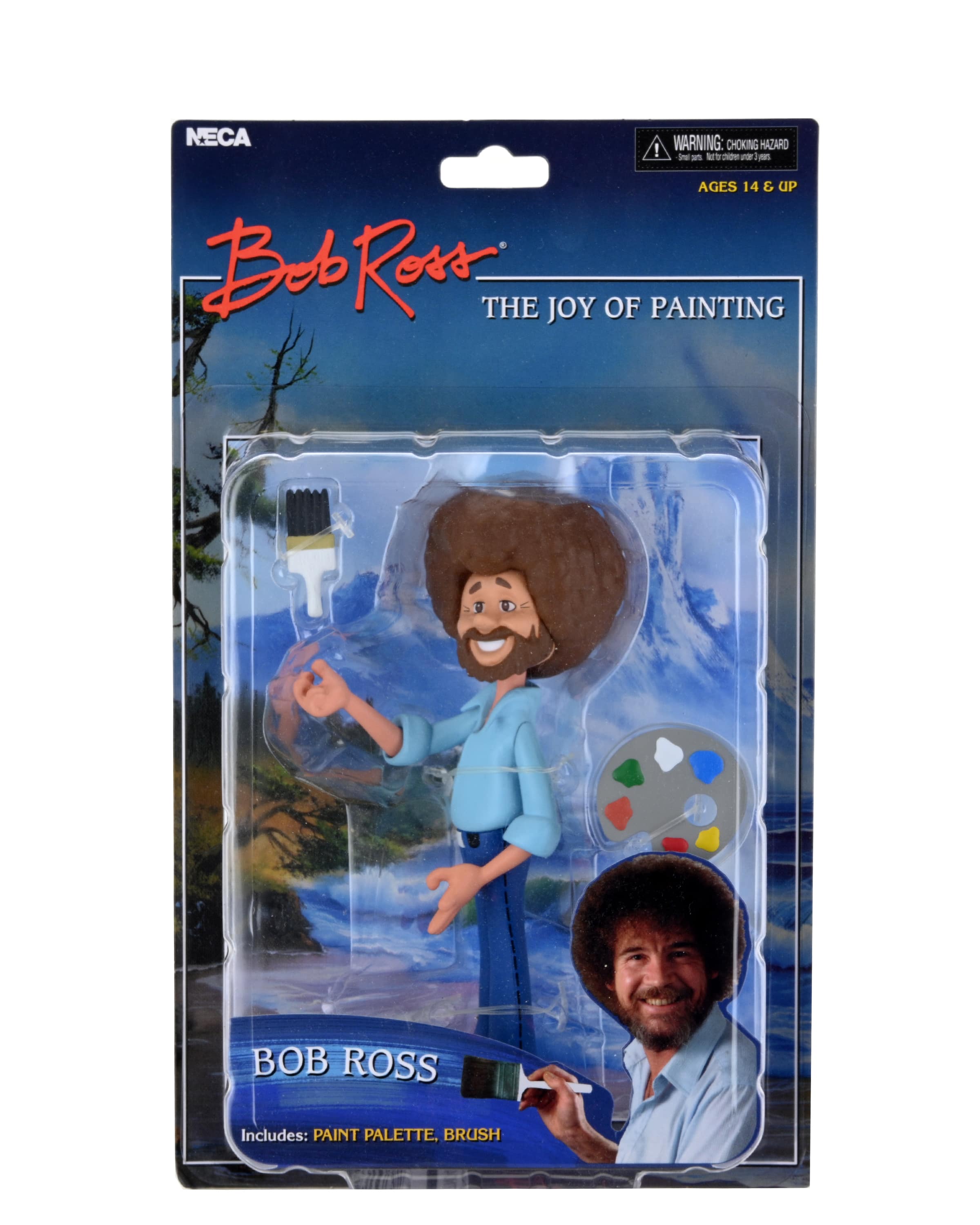 Best Buy: NECA Bob Ross 6” Scale Action Figure – Toony Figure “Bob Ross ...