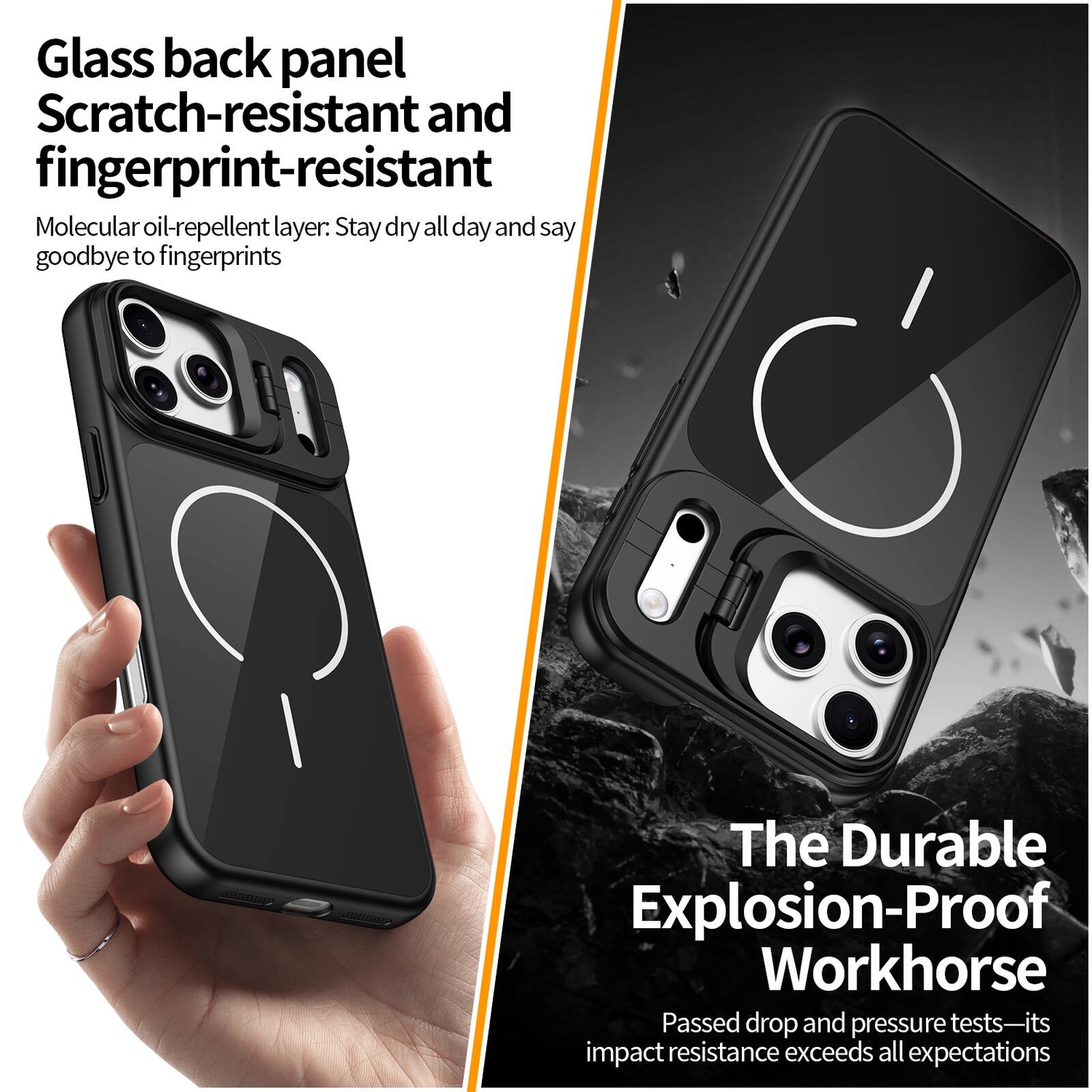 Dteck Magnetic Case for Apple iPhone 17 Pro Max with Camera Lens ...