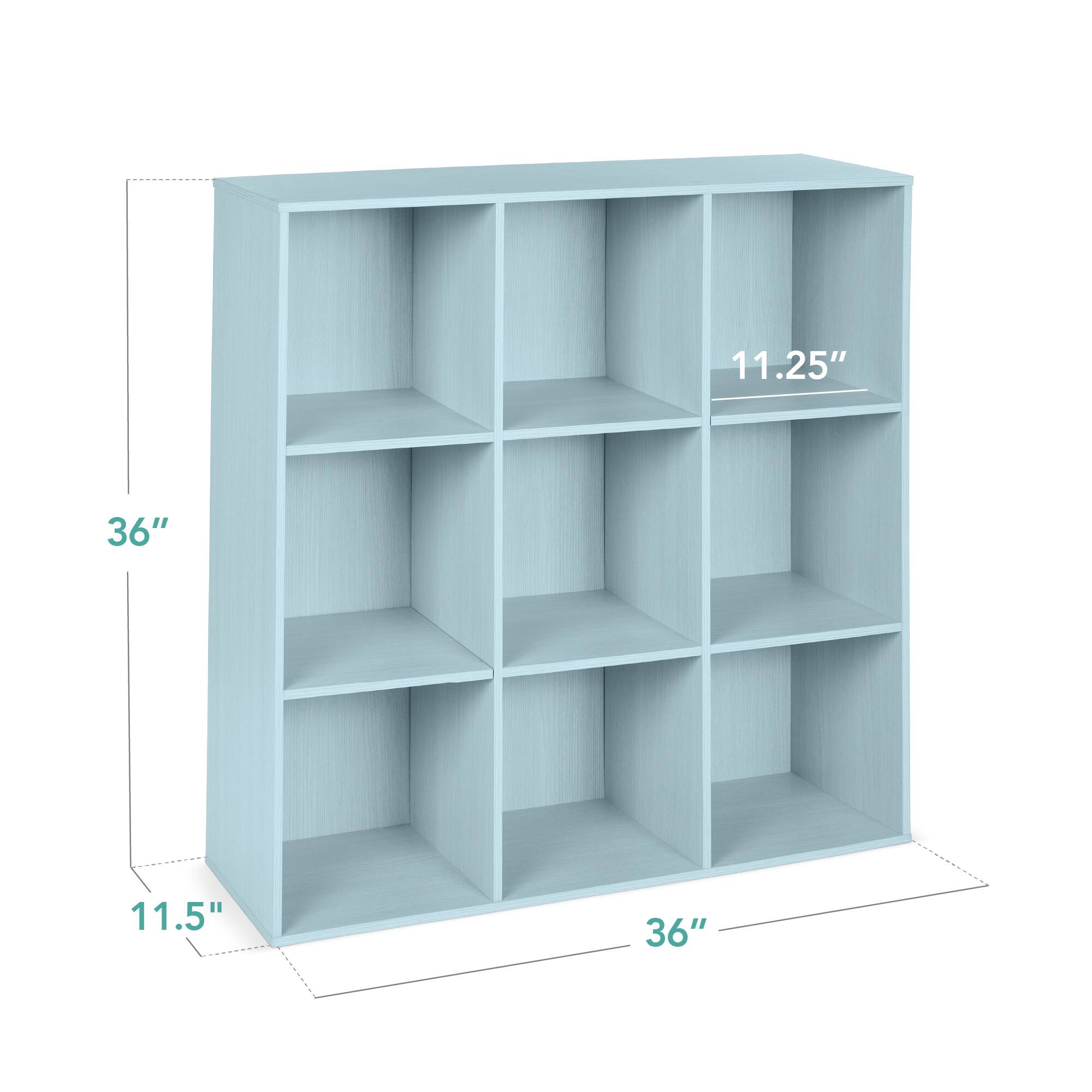 Best Choice Products 9 Cube Bookshelf, 11in Display Storage Organizer w ...