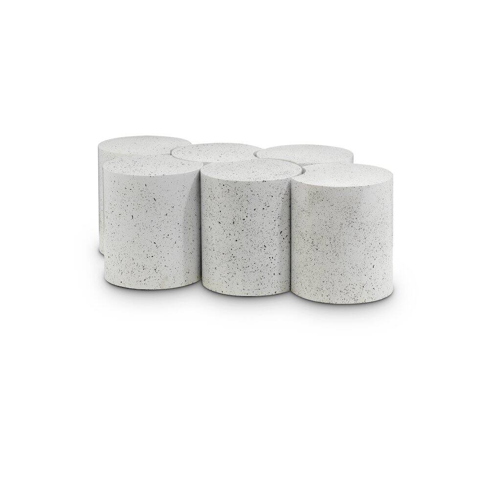 Meridian Furniture Dimple Coffee Table White 99084White-6C - Best Buy