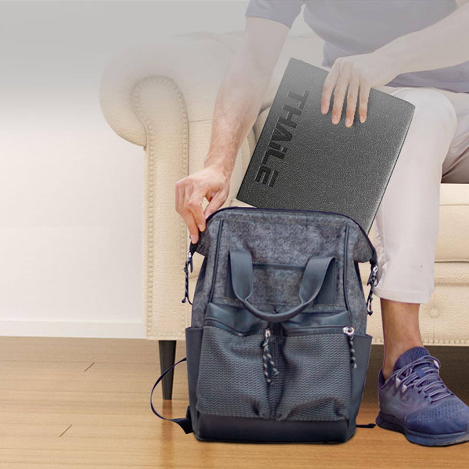 PARKER SLATER Non Slip Walking Pad Treadmill Mat Carpet Floors 55x24 Hardwood Floor Protection ...