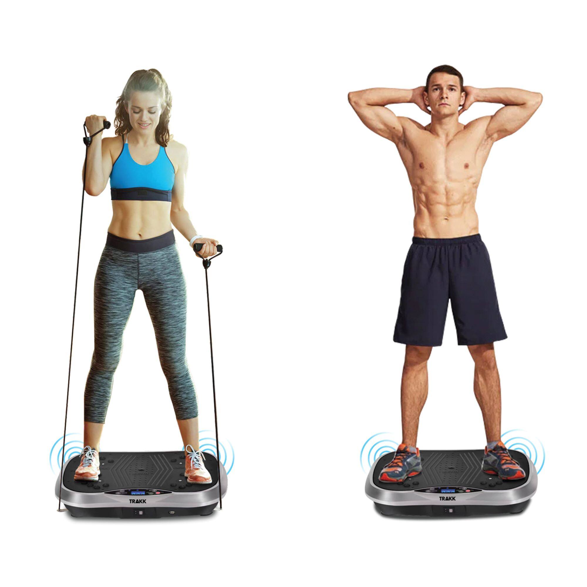 Best Buy: TRAKK Full Body Vibration Fitness Machine Black/Silver LTR ...