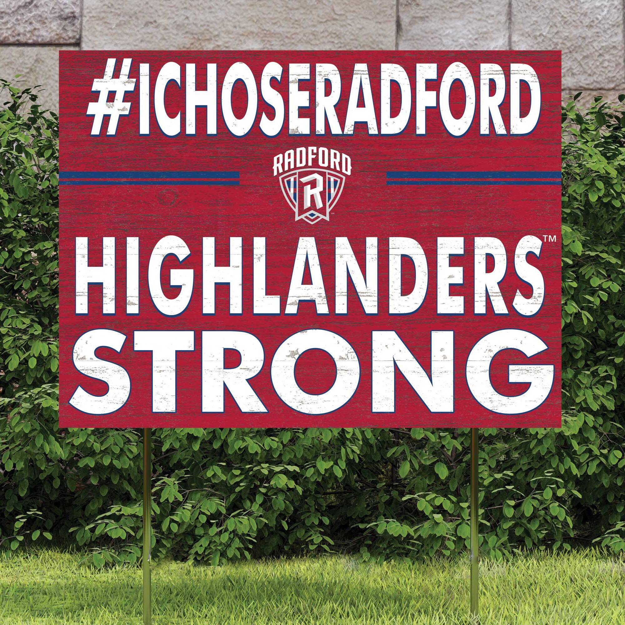Jardine Radford Highlanders 18'' x 24'' I Chose Lawn Sign Red 5186200 ...