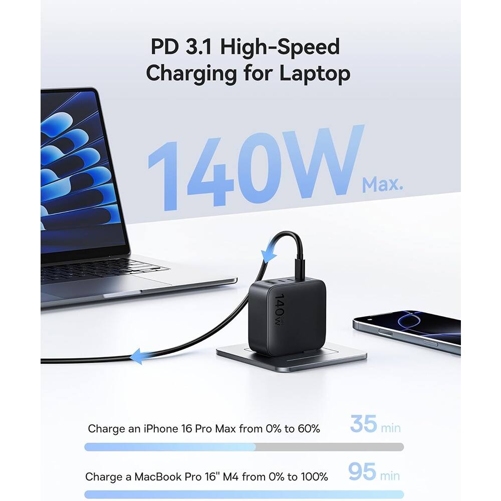 MOSZAR LLC 140W USB C PD3.1 Charger, Fast Charging Block for MacBook ...