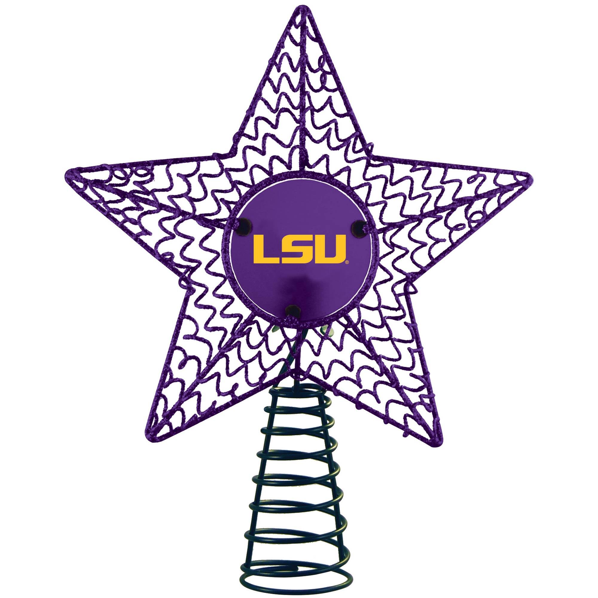 The Memory Company LSU Tigers Star Tree Topper Multicolor 3552977 ...