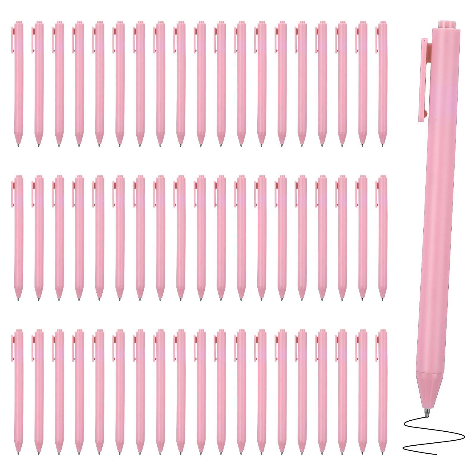 Paradigms Interiors 60 Ballpoint Pens Bulk Retractable Rollerball Pen Cute Click Point Aesthetic ...