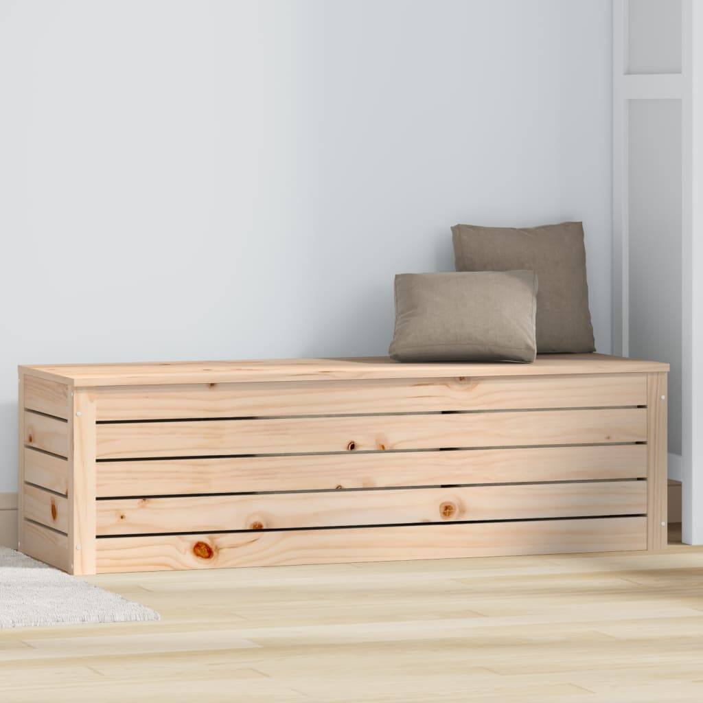 Boyel Living 43 in.W Solid Pine Wood Storage Box Rustic Style Indoor ...