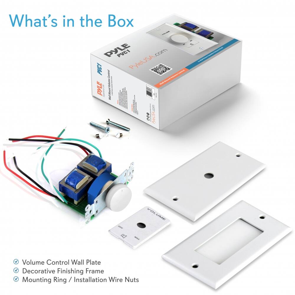 PYLE Wall Mount Rotary Volume Control Black PVC1 - Best Buy