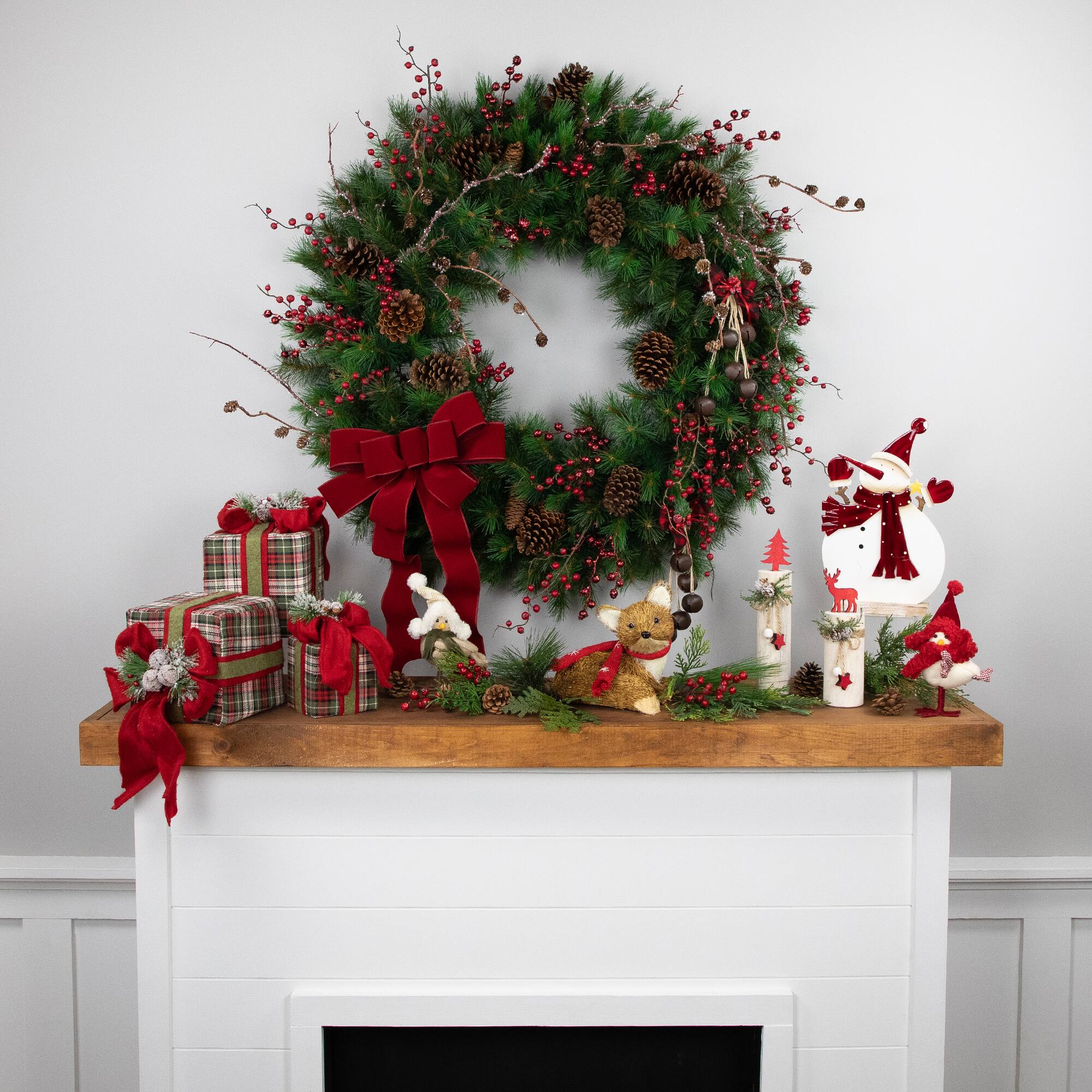 Northlight Royal Oregon Pine Artificial Christmas Wreath 36" Unlit ...