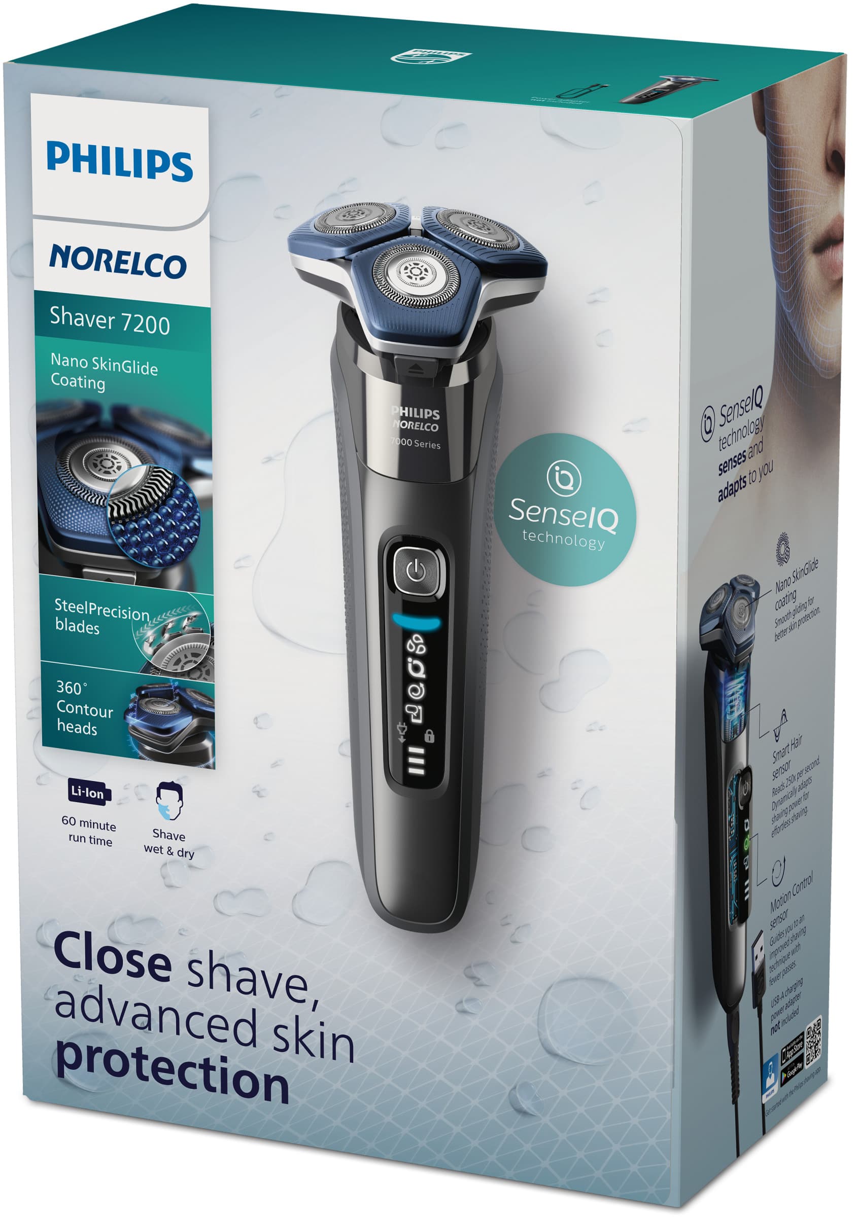 Customer Reviews: Philips Norelco Shaver 7200, Rechargeable Wet & Dry ...