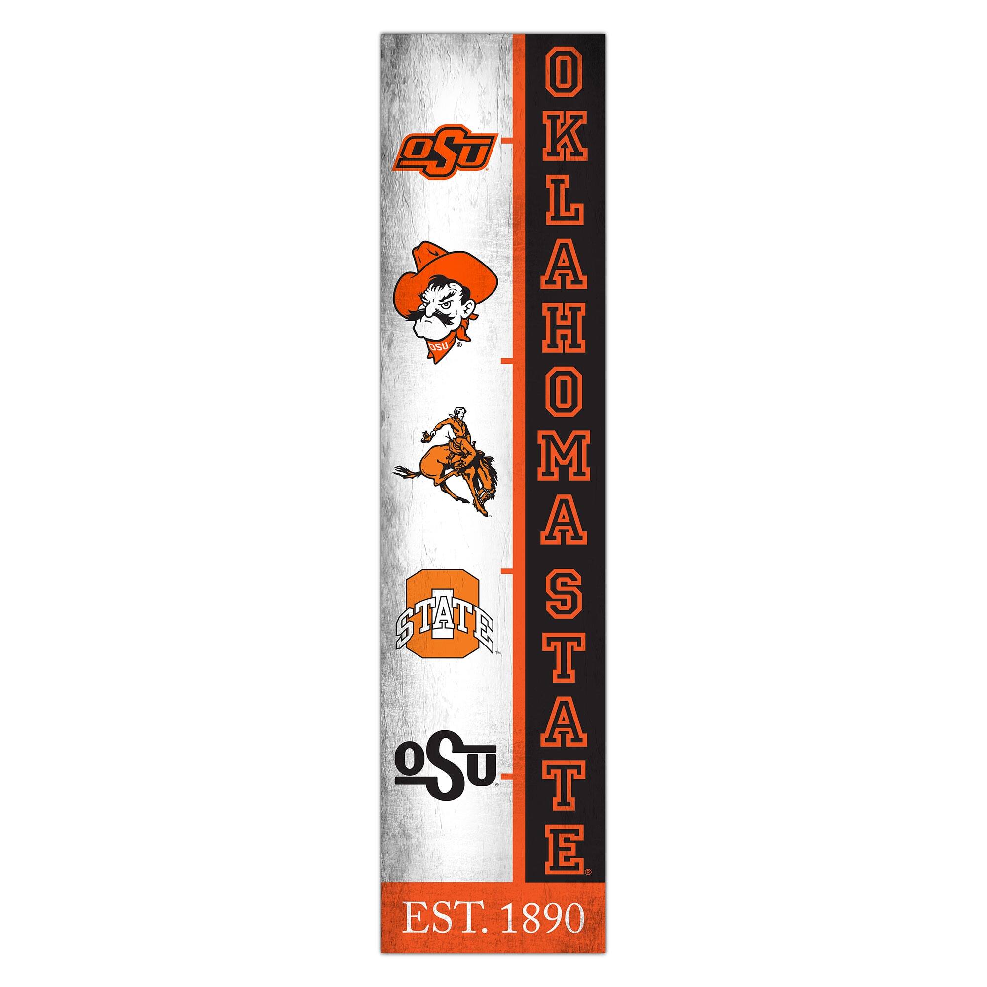 Fan Creations Oklahoma State Cowboys 6" x 24" Progression Wood Sign ...