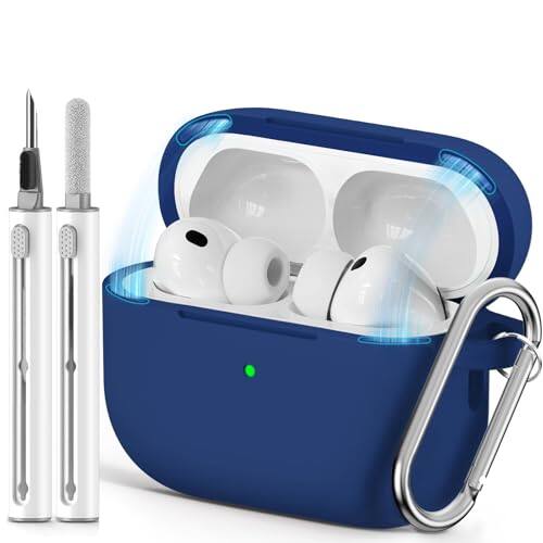Luckbyte Magnetic Silicone Case for Pro 3 Earbuds 2025 with Cleaning ...
