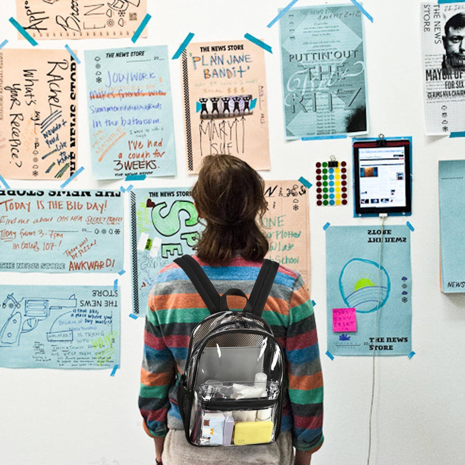 Stamp n Camp Mini Clear Backpack For Stadium Events Approved Small Bag ...