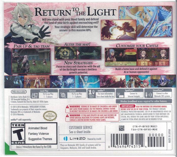 Fire Emblem Fates: Birthright [Nintendo 3DS] PlayStation 3 - Best Buy