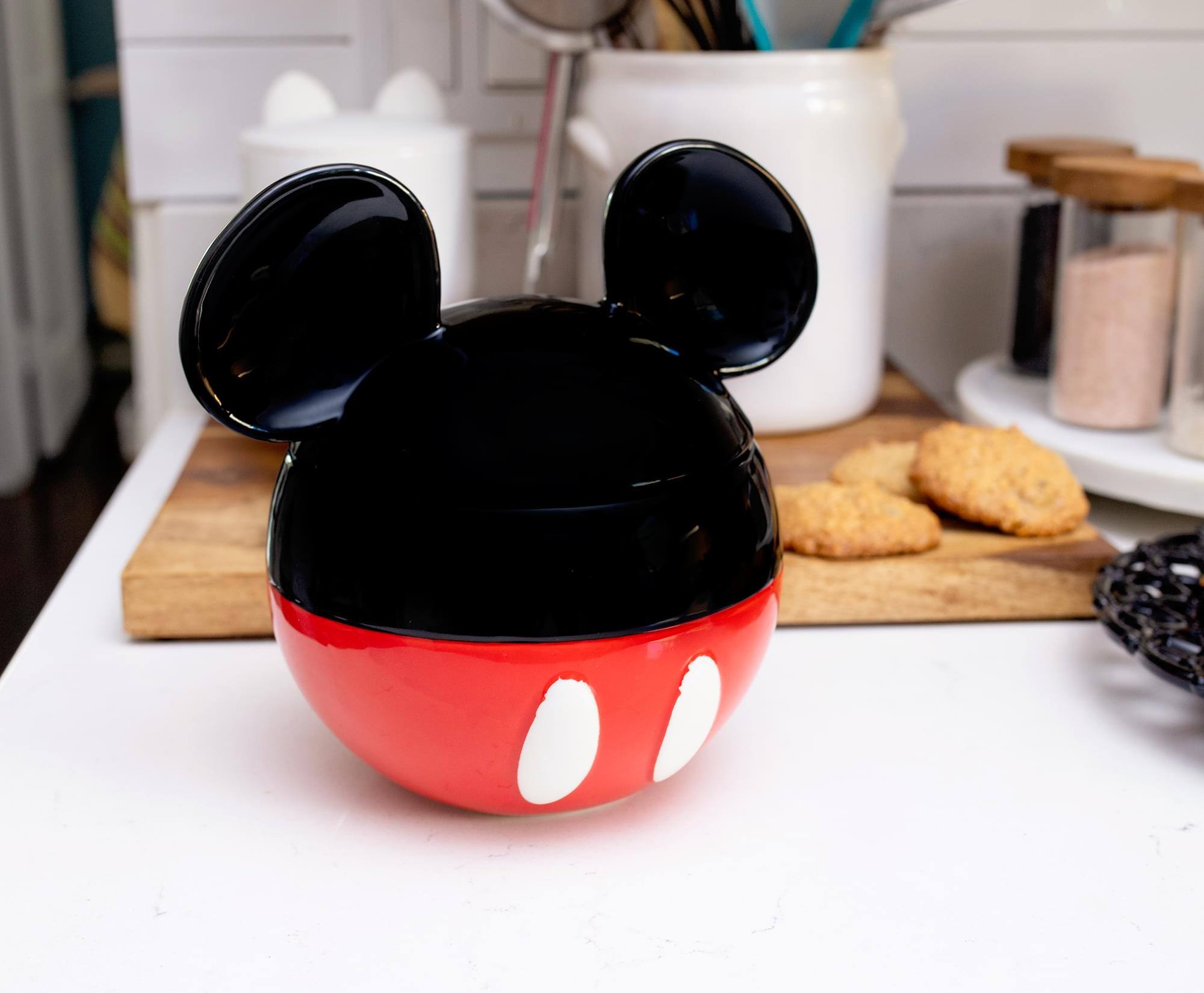 Silver Buffalo Disney Mickey Mouse Ceramic Cookie Jar Container With ...