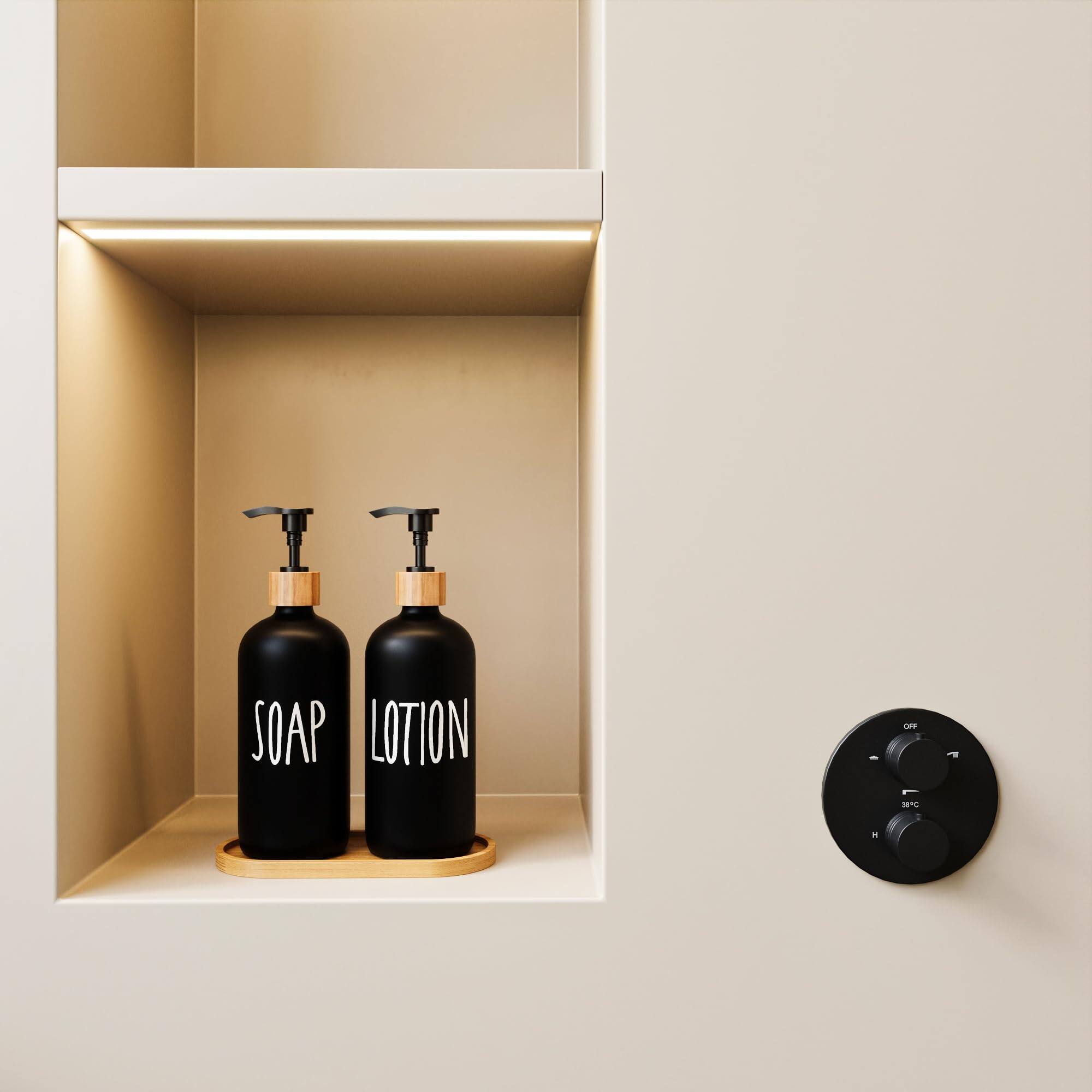 Dapper Styles Dish Soap Dispenser For Kitchen Sink glass Hand Modern ...