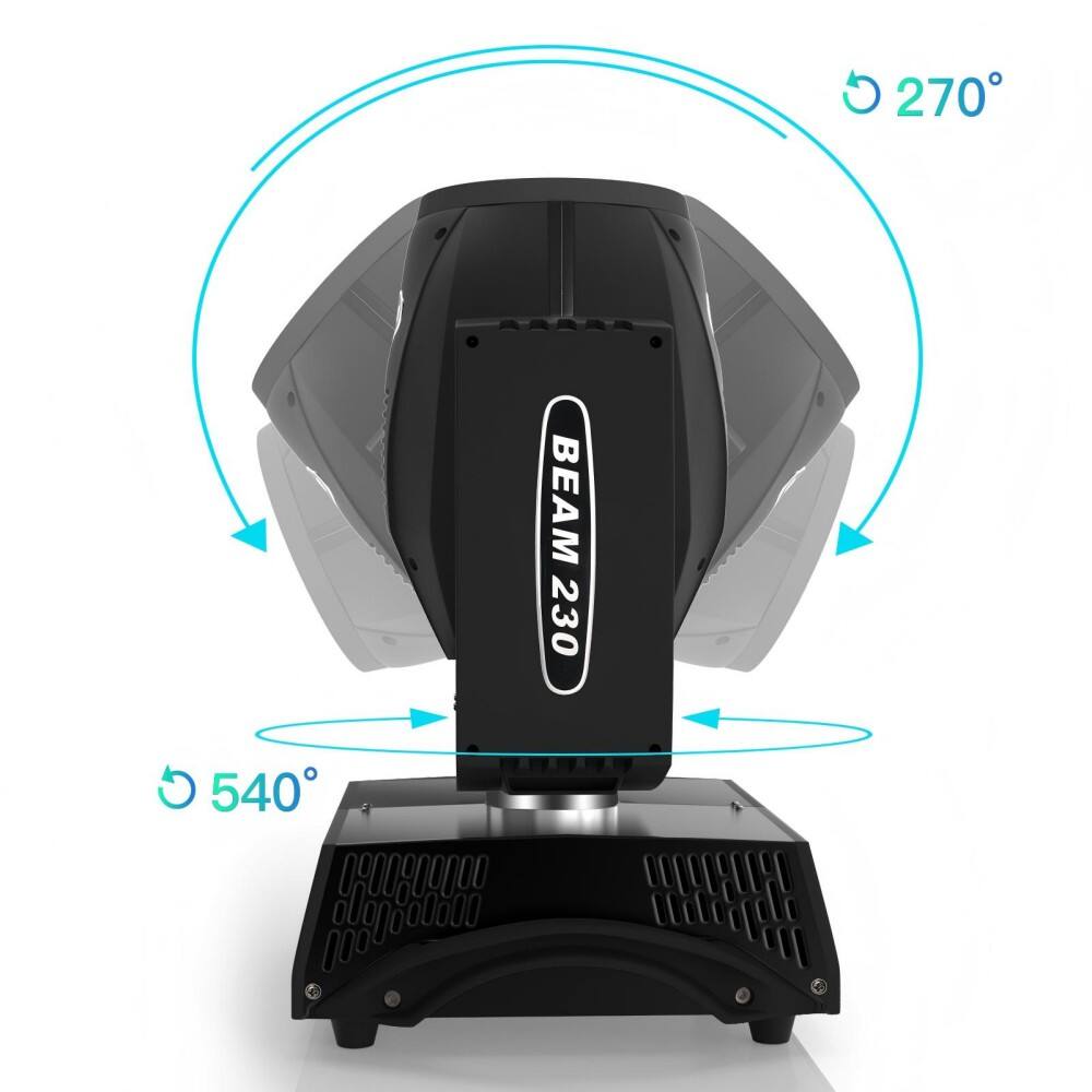 UKing Stage Lights 230W Moving Head Beam Light 16+8 prism Gobo DJ stage ...