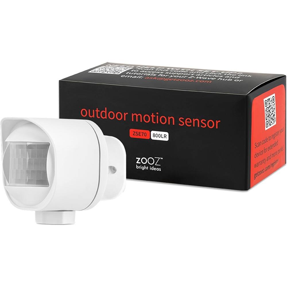 Schertz Zooz ZSE70 Outdoor/Indoor Motion Sensor, Z Wave Long Range ...