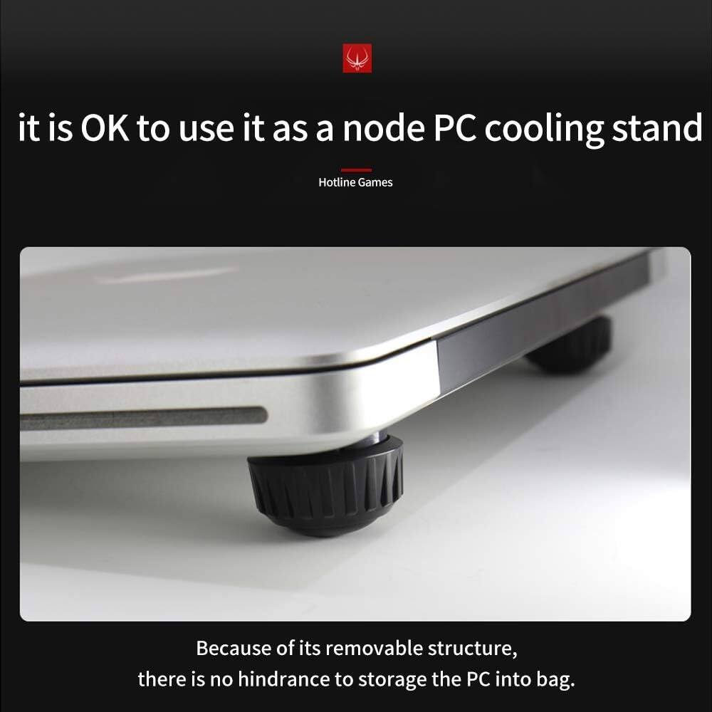 RTMB H2 Ergonomic Keyboard Stand – Laptop Riser & Cooling Pad, Black ...