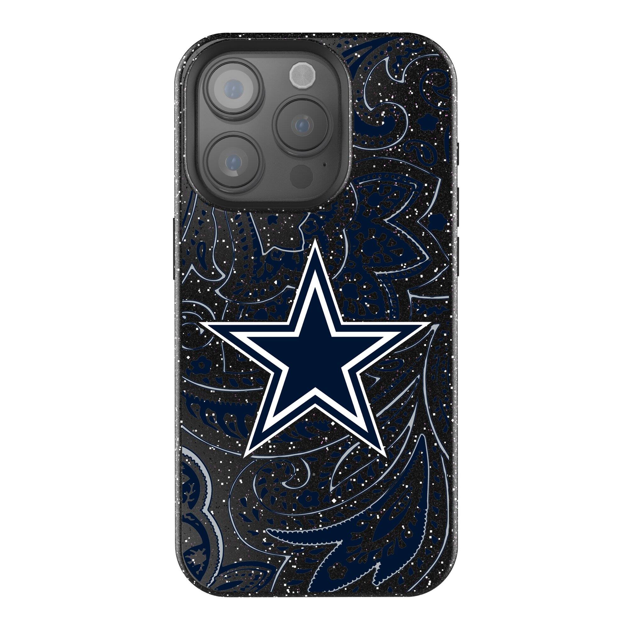 Keyscaper NFL Dallas Cowboys Paisley Bling iPhone Case 16 Pro Max Black ...