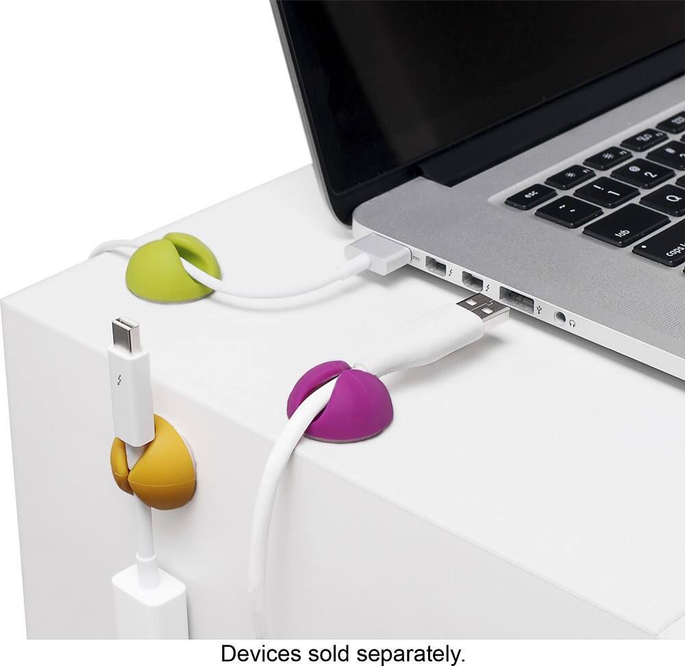 Best Buy: blueLounge CableDrop Multipurpose Cable Clips (6-Pack) Pink ...