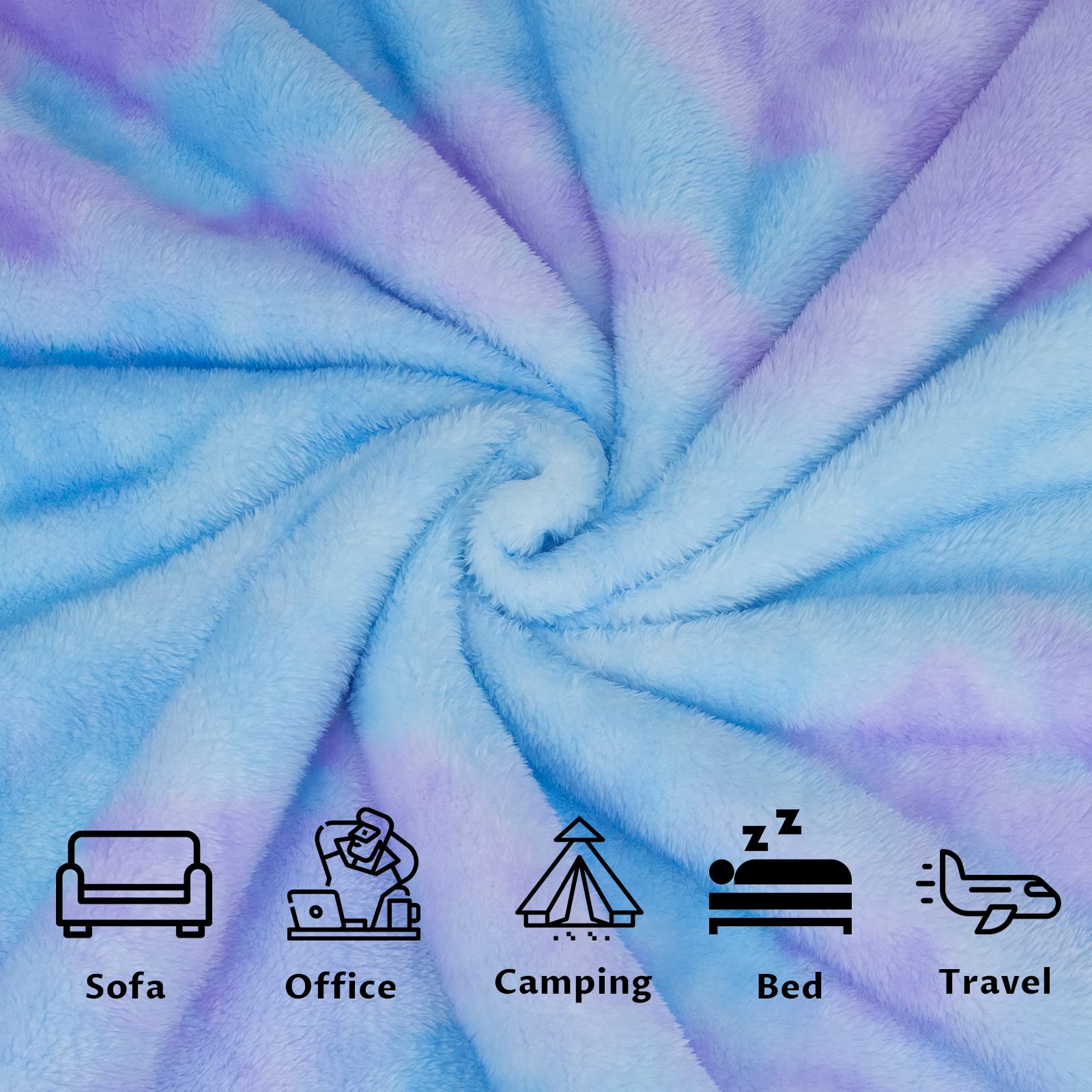 Pacoar Cade Soft Blankets Fleece Fuzzy Throw Blanket Warm For Bed COZY FLEECE BLANKET soft ...